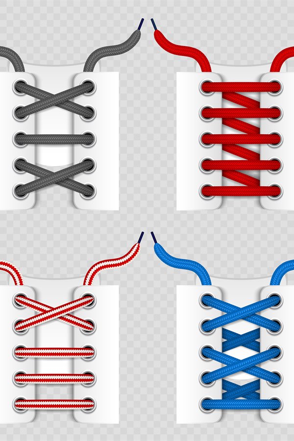 Color shoelace for footwear, colored lace shoe