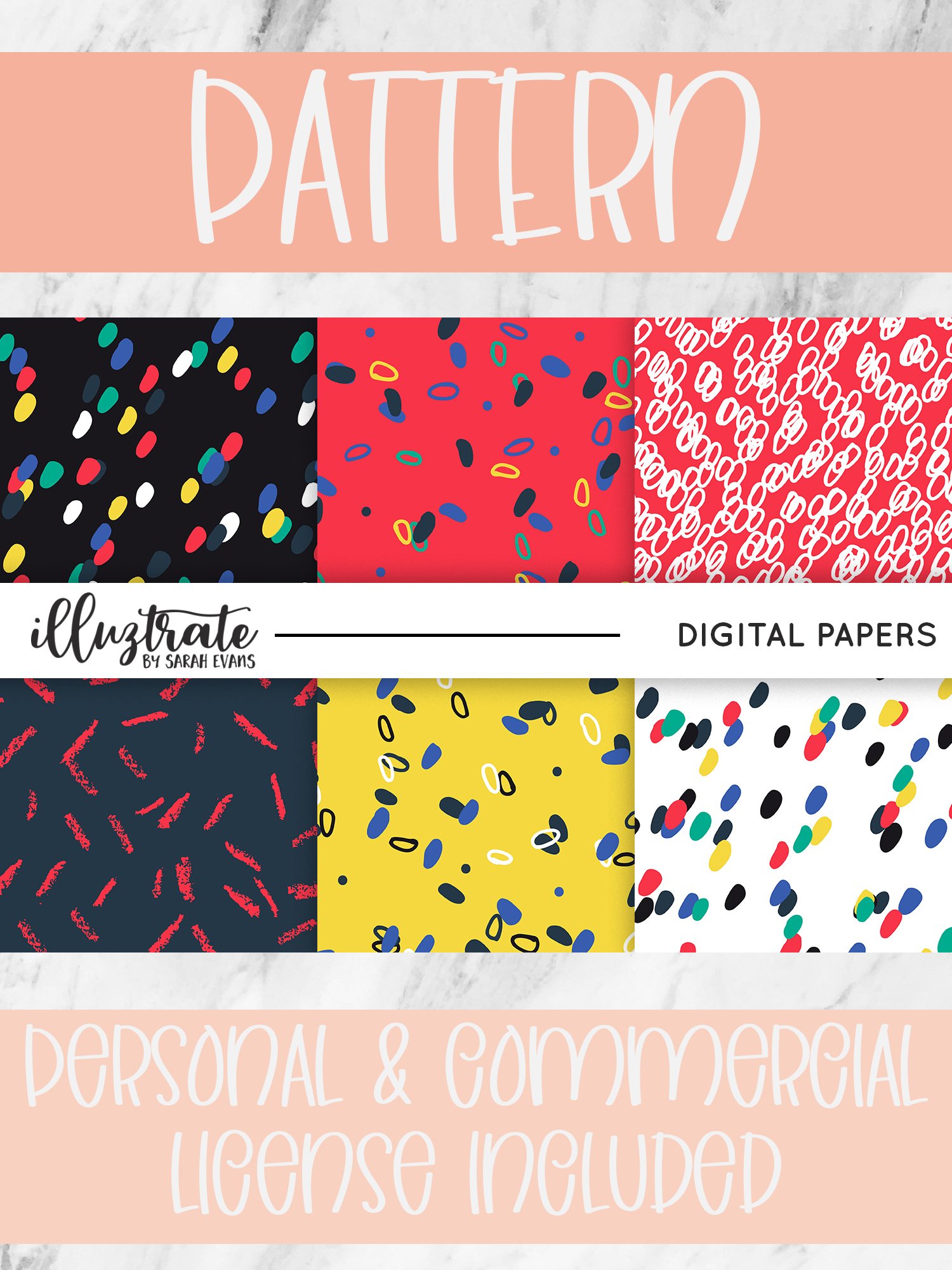 Bright Patterns | Seamless Digital Papers