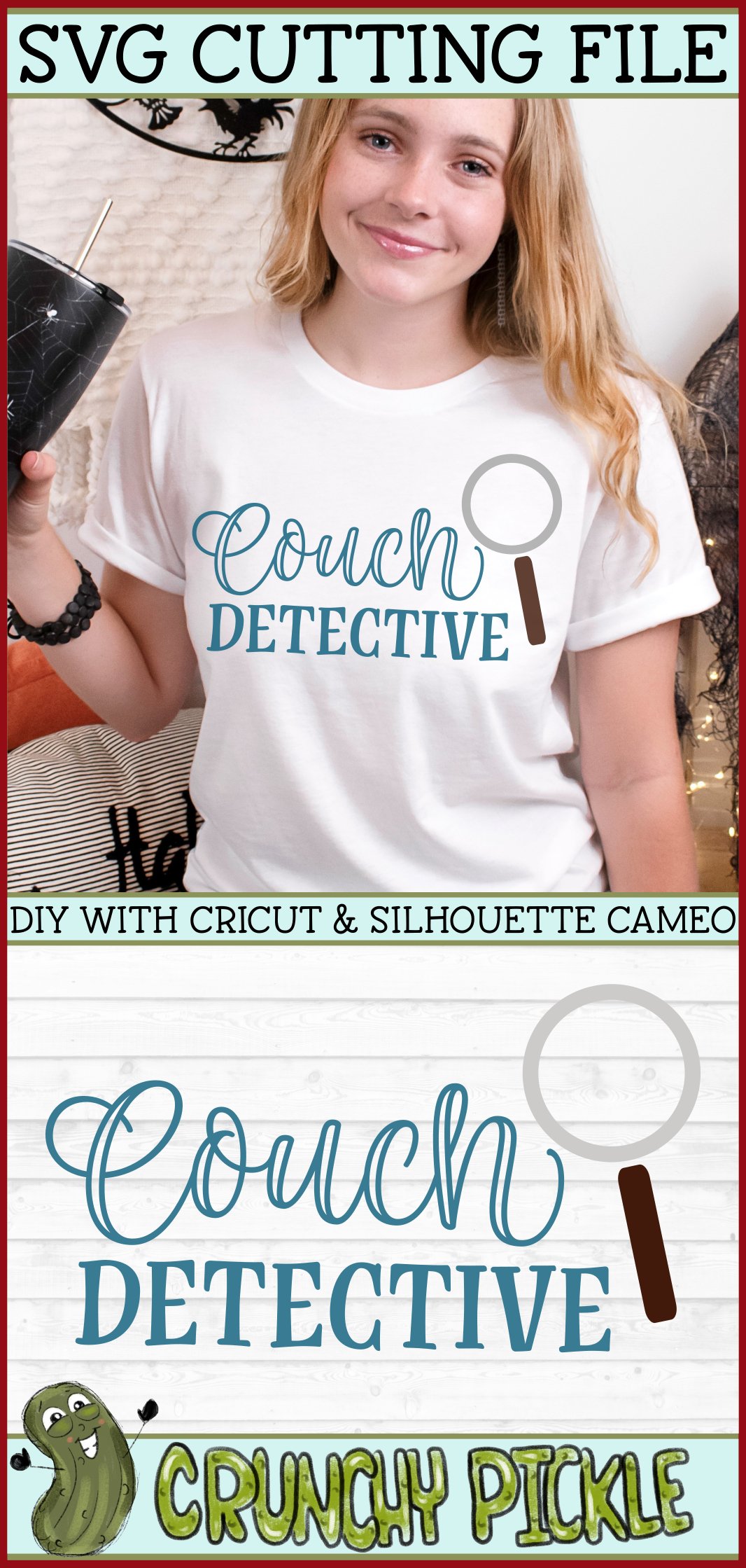 Couch Detective / True Crime SVG Cut File