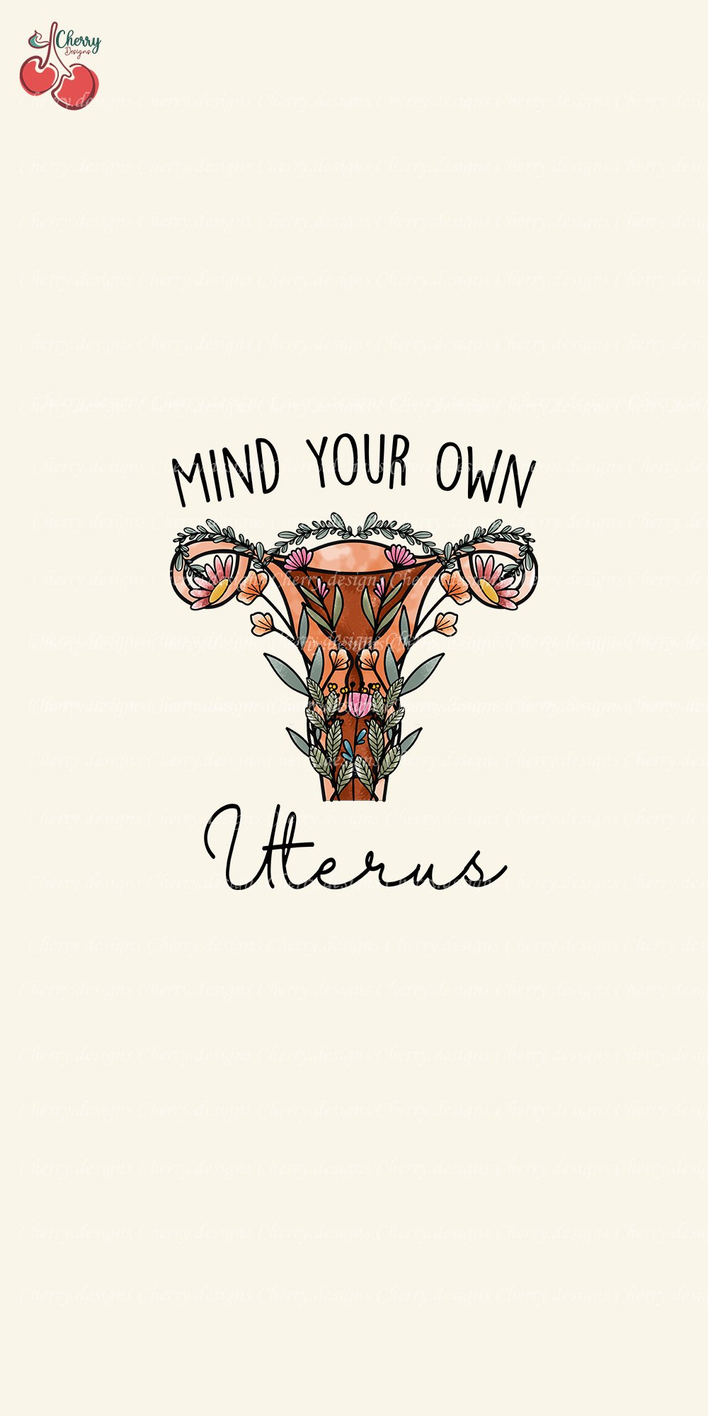Mind Your Own Uterus PNG, Feminist PNG, Motivational Quotes