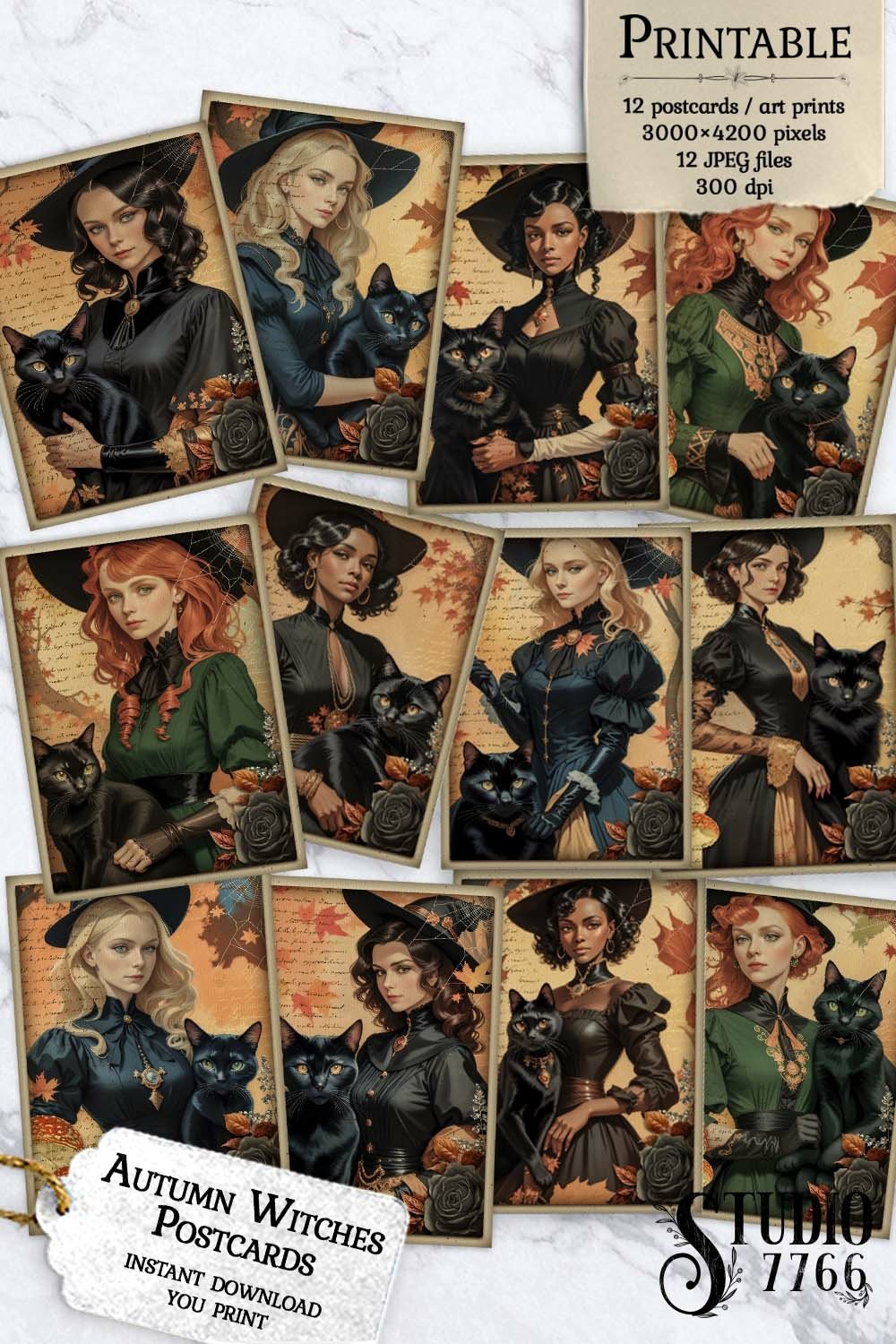 Autumn Witches Postcards