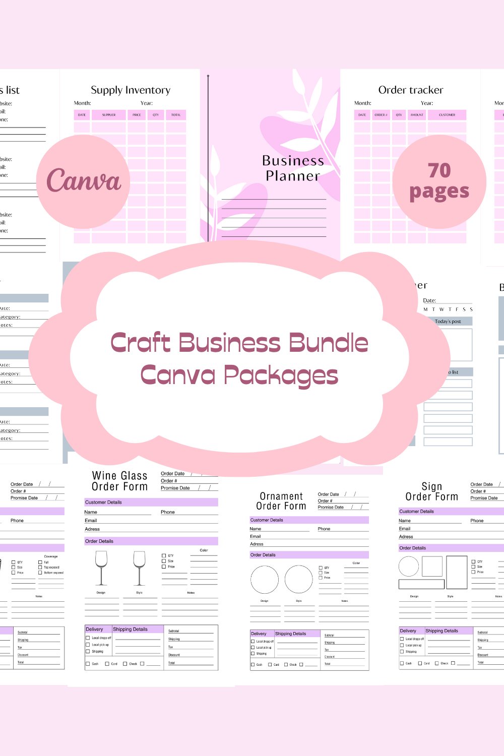 Craft Business Bundle Canva Packages