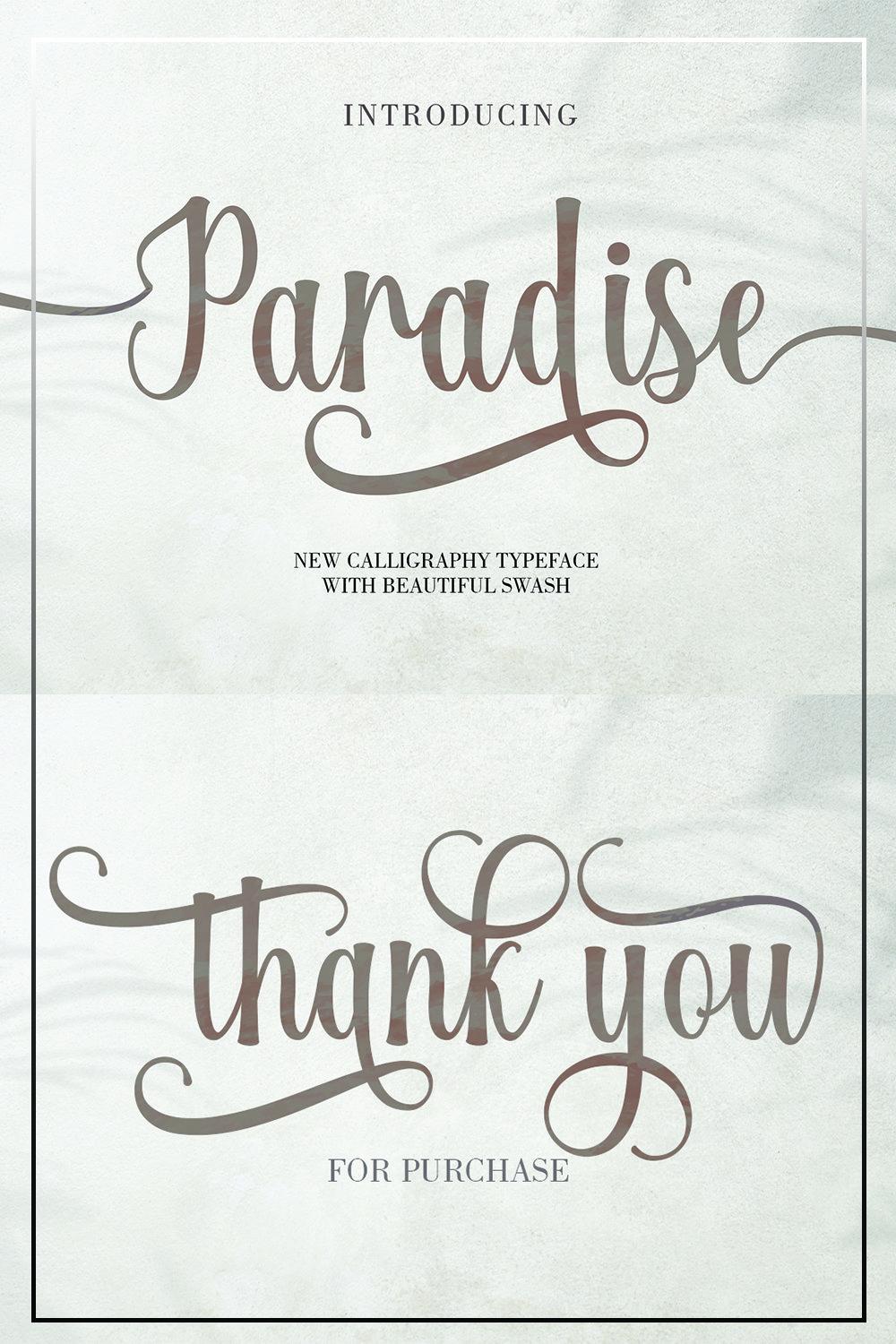 Paradise | Web Font