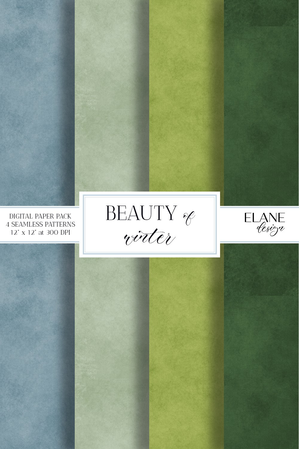 Green, Sage and Blue Digital Paper, Watercolor (4745861)