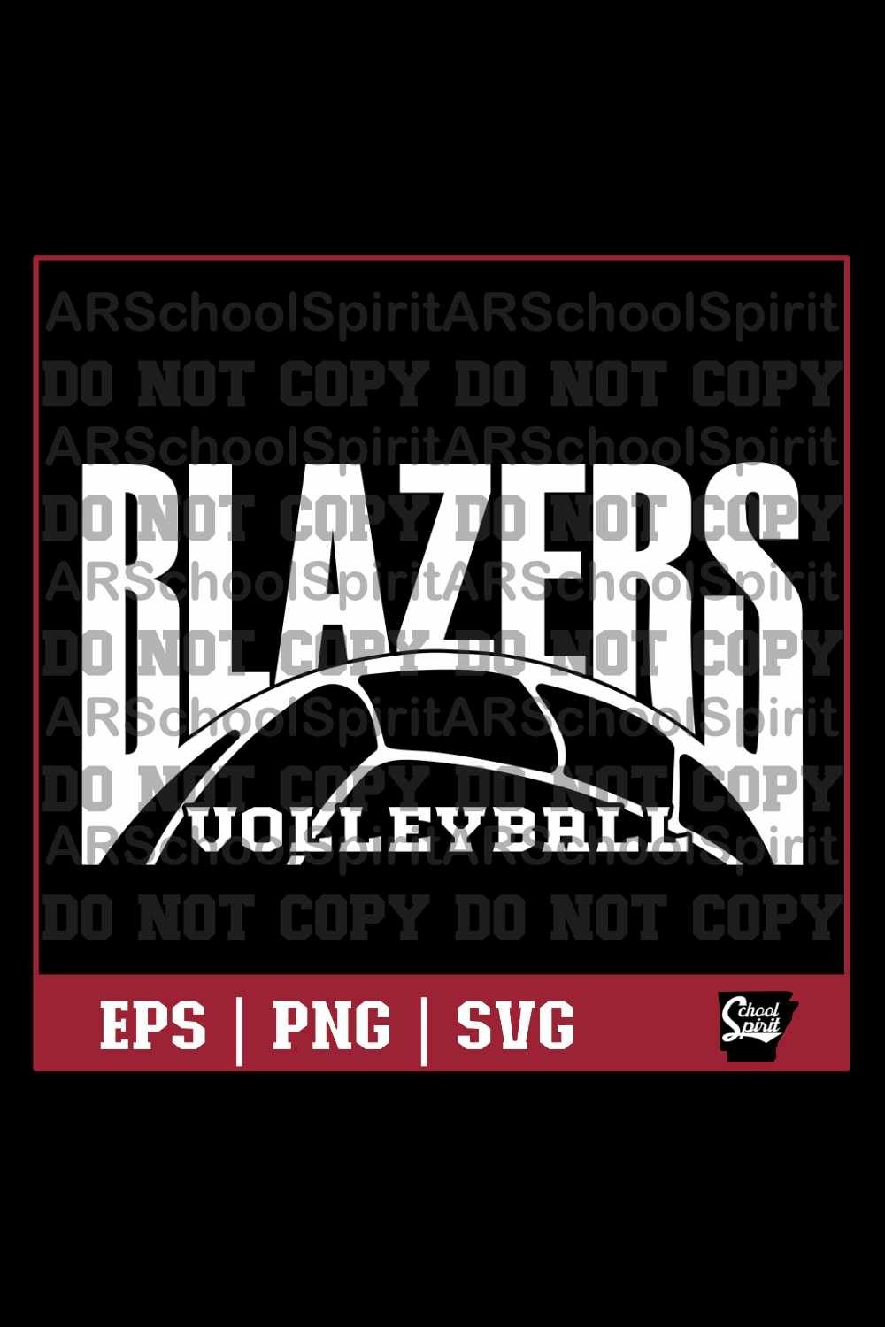 Valley View Blazers Volleyball Design