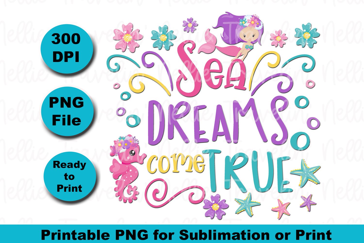 Sea Dreams Come True Summer Mermaid Star Fish (66395)