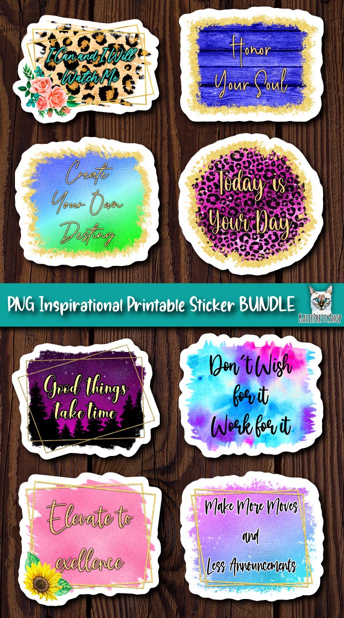 Inspirational Printable Stickers. Motivation (1470342)