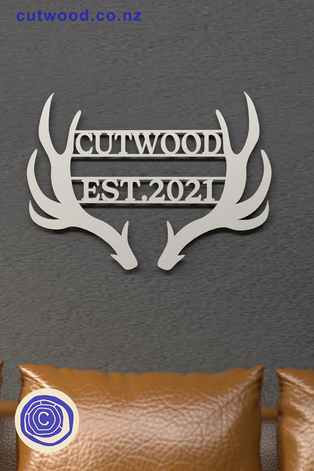 Antler Family Surname Wall Art SVG files