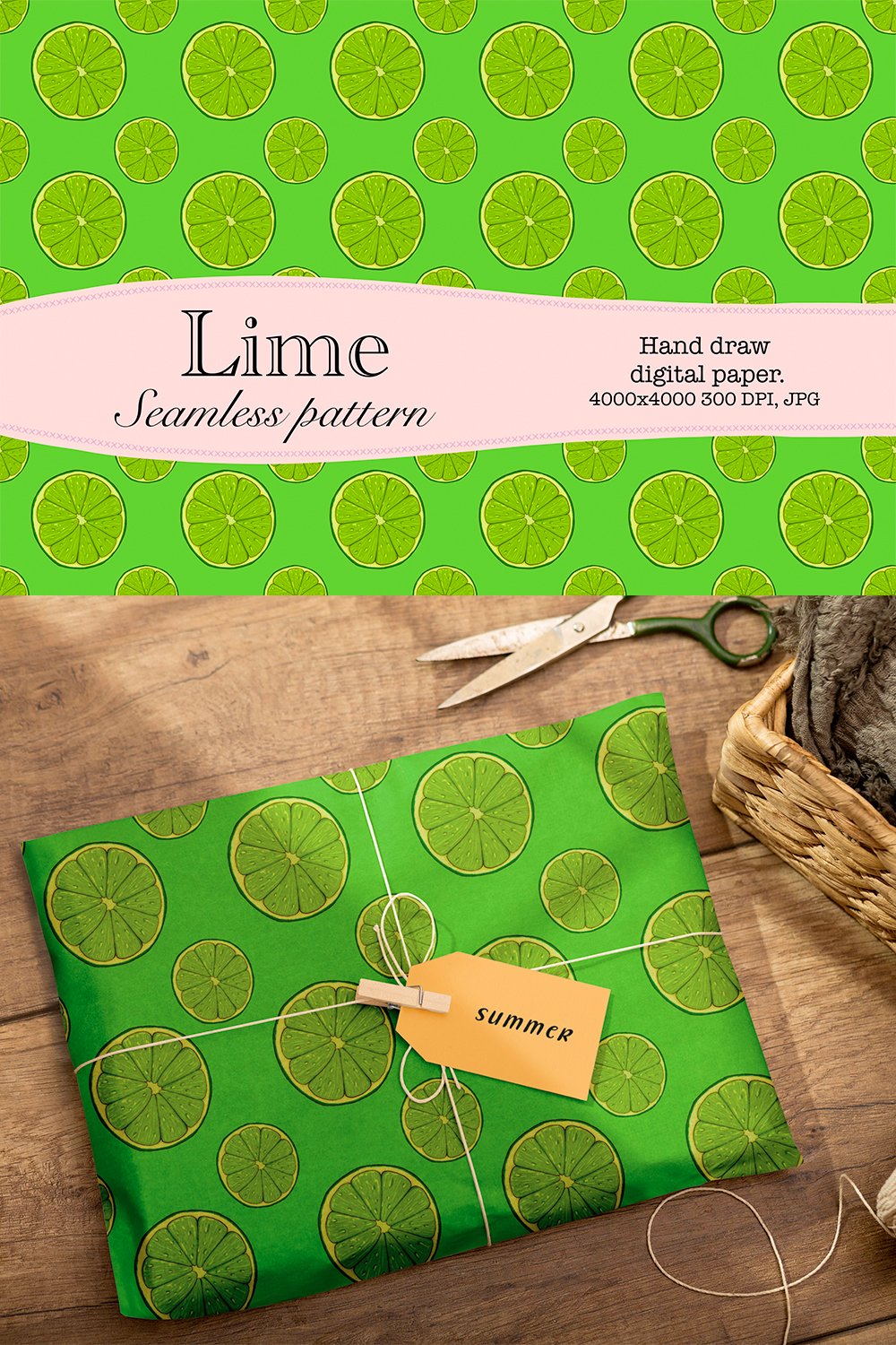 Citrus seamless pattern.Summer Fruit digital Paper,lemon