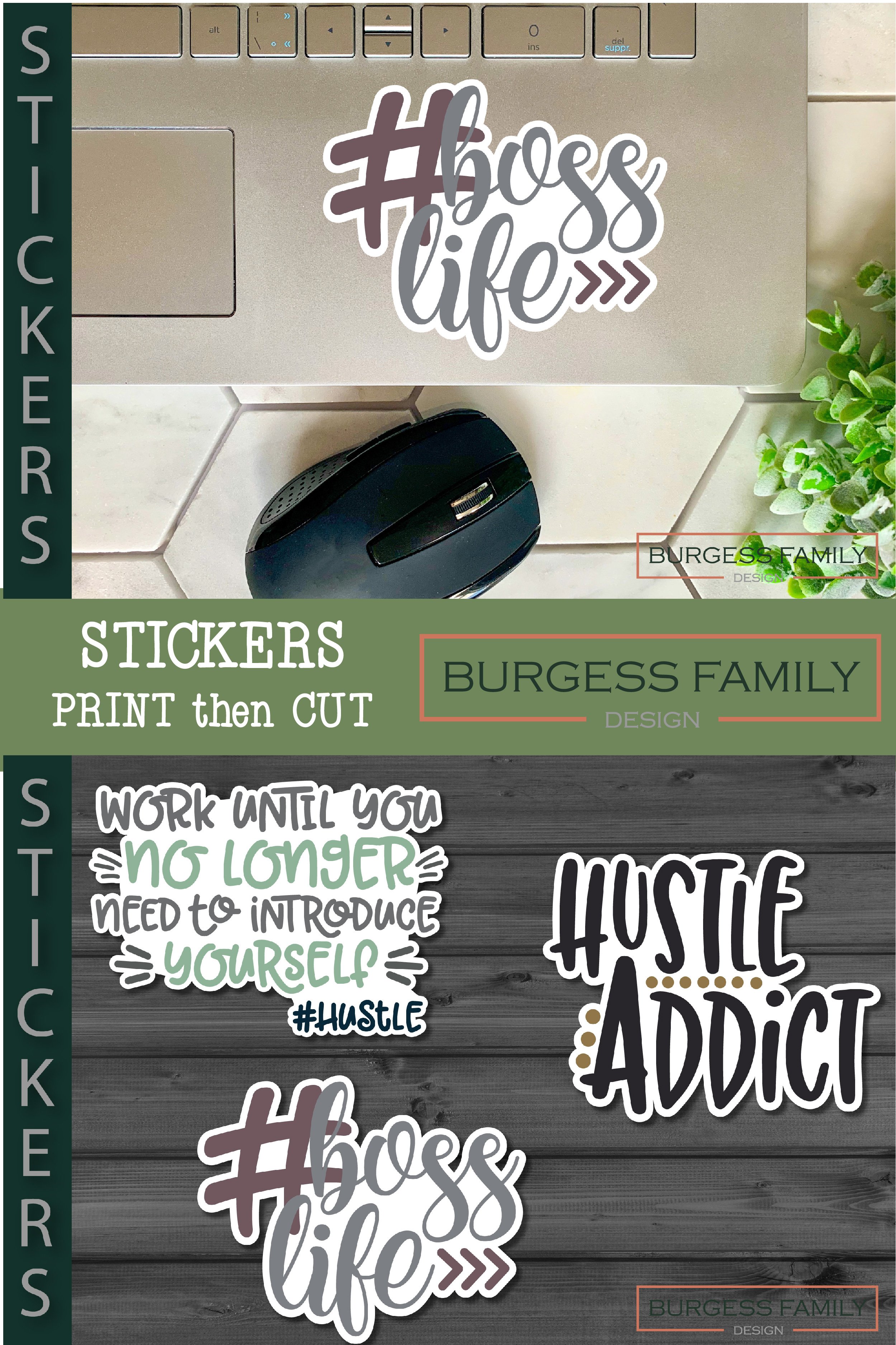 Sticker bundle Hustle Entrepreneur (1169757)