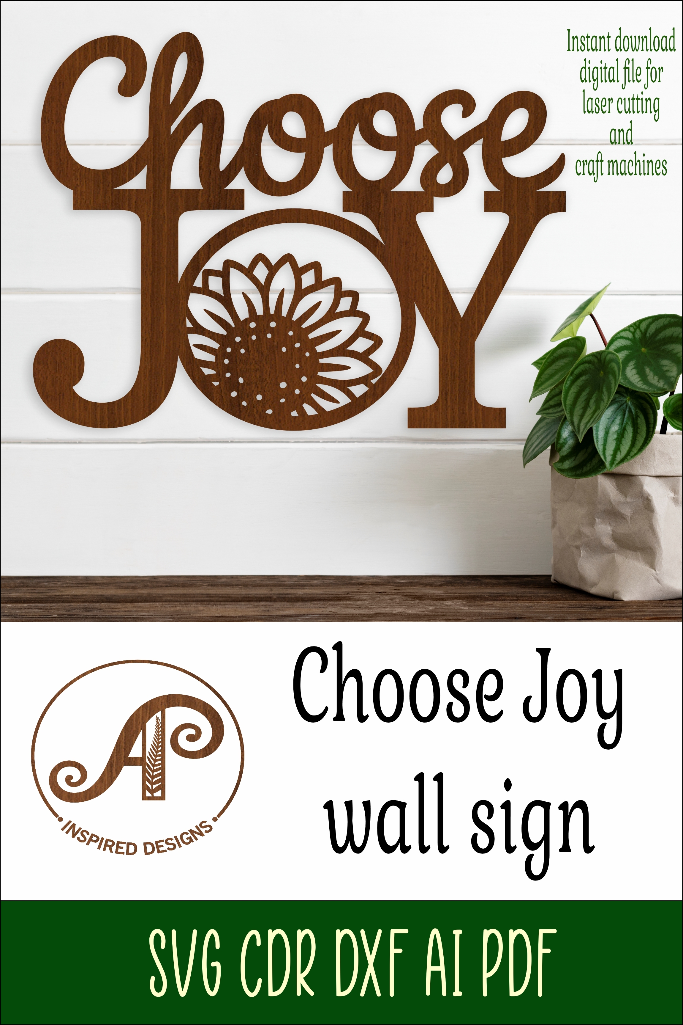 Choose Joy wall art sign Positivity home decor