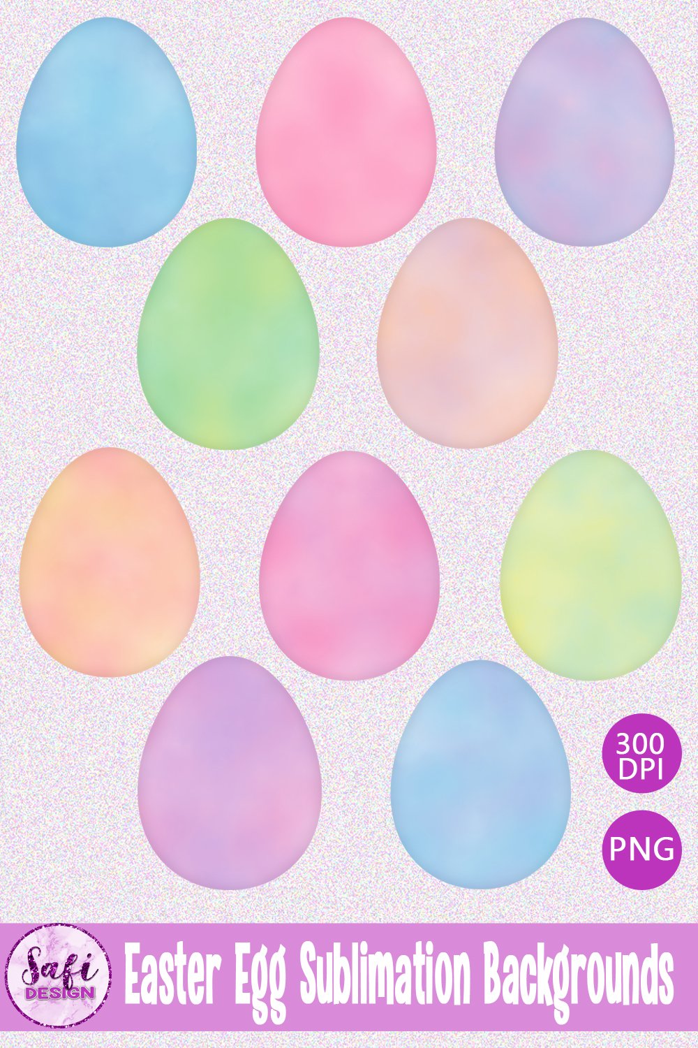 Easter Egg Sublimation PNG Backgrounds