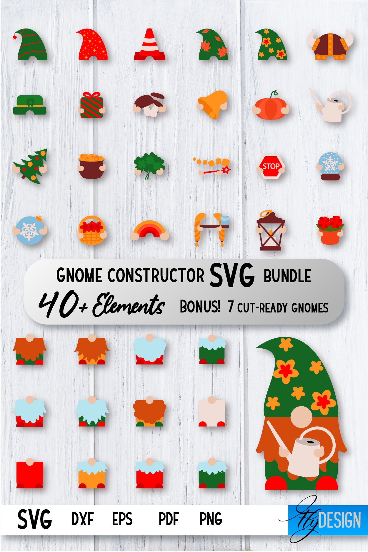 Gnome Creator SVG | Gnome Clipart |Gnome Builder