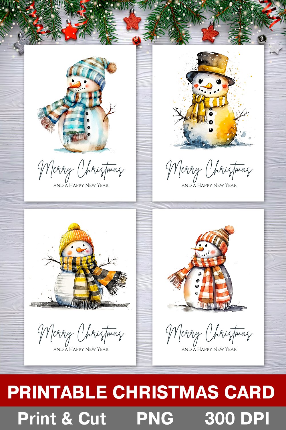Merry Christmas Card printable