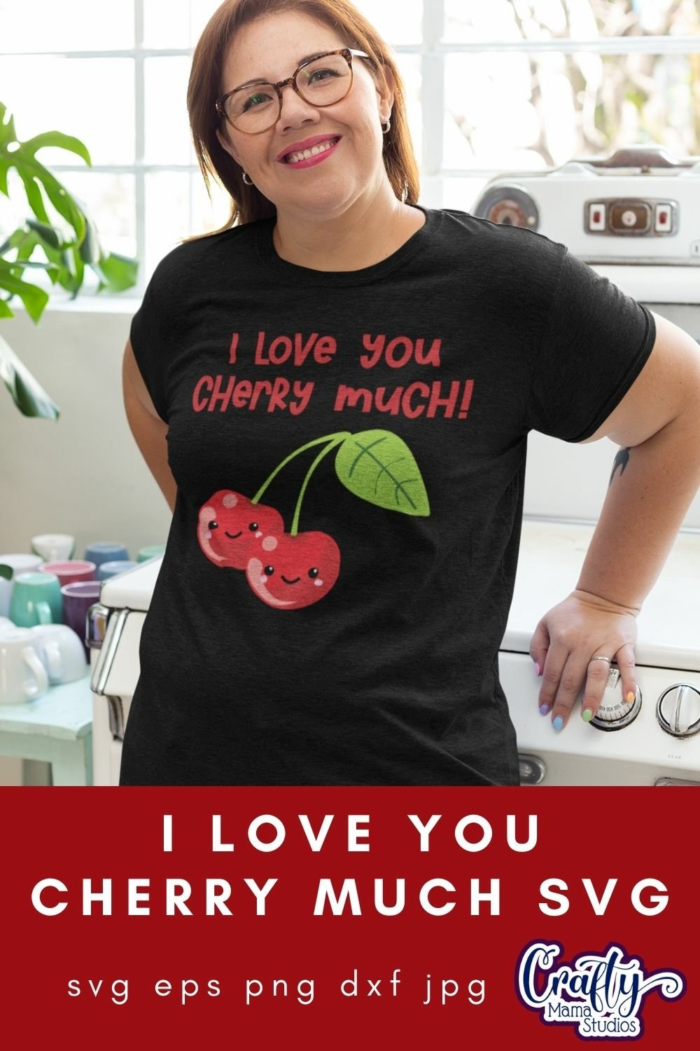 I Love You Cherry Much | Funny Food Pun Svg Design