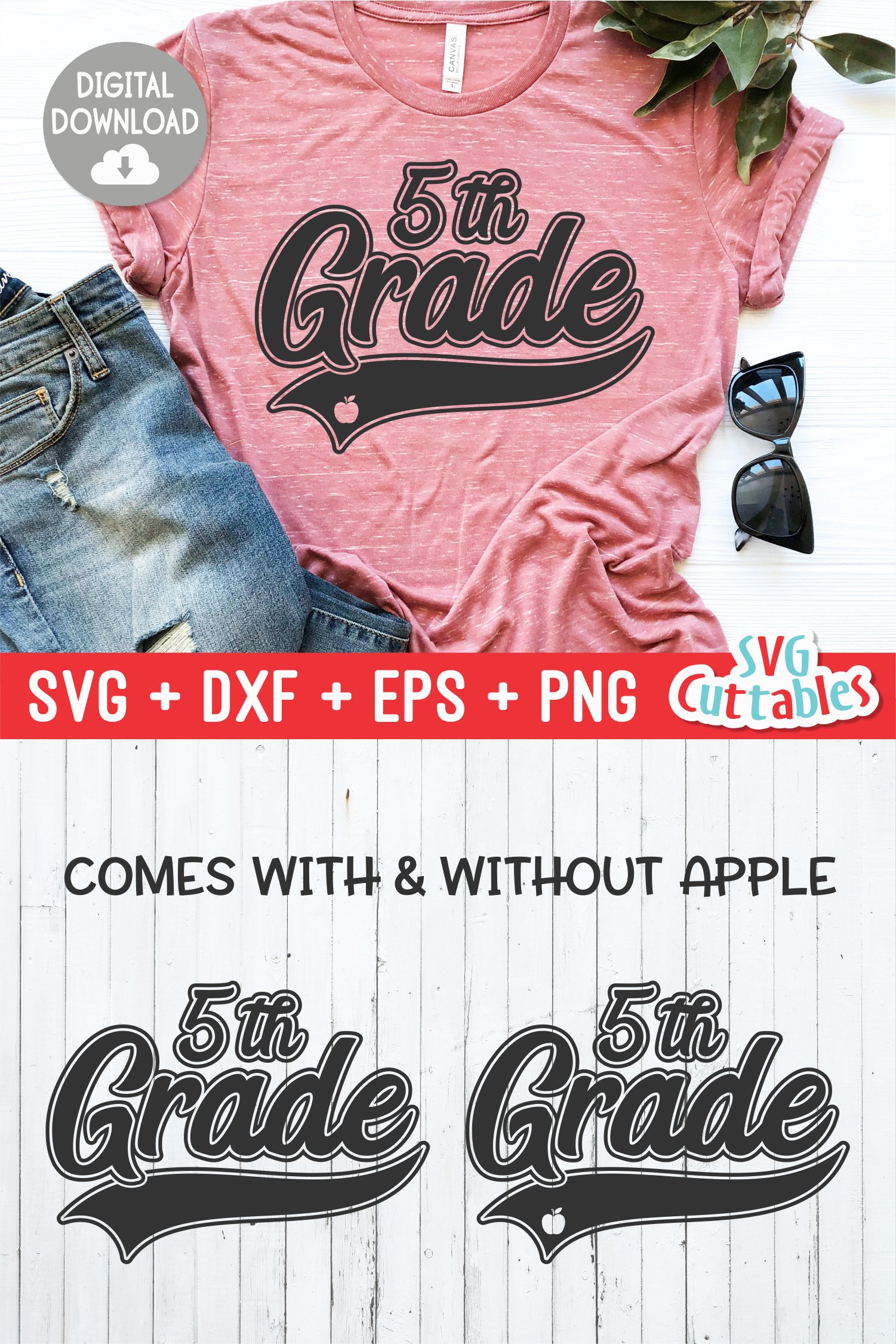Fifth Grade | Teacher Cut File | Shirt Design
