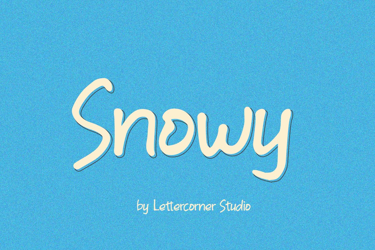 Snowy Font