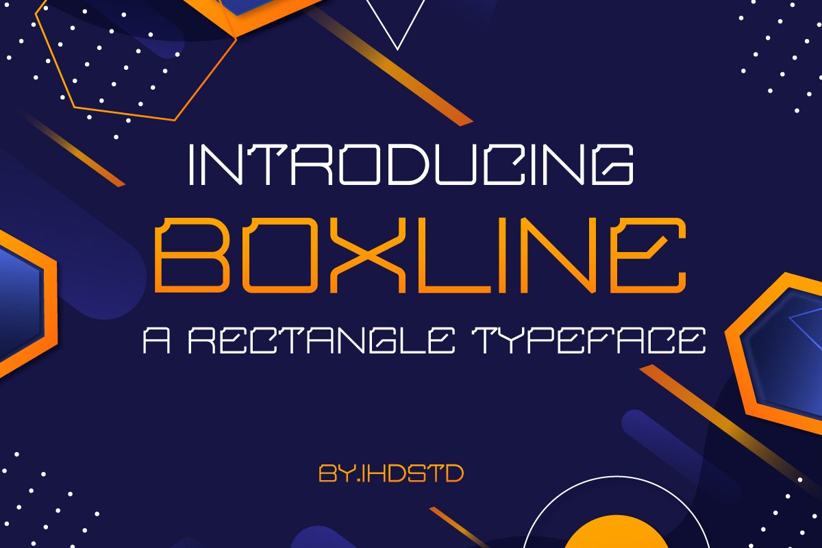 Boxline Rectangle Typeface