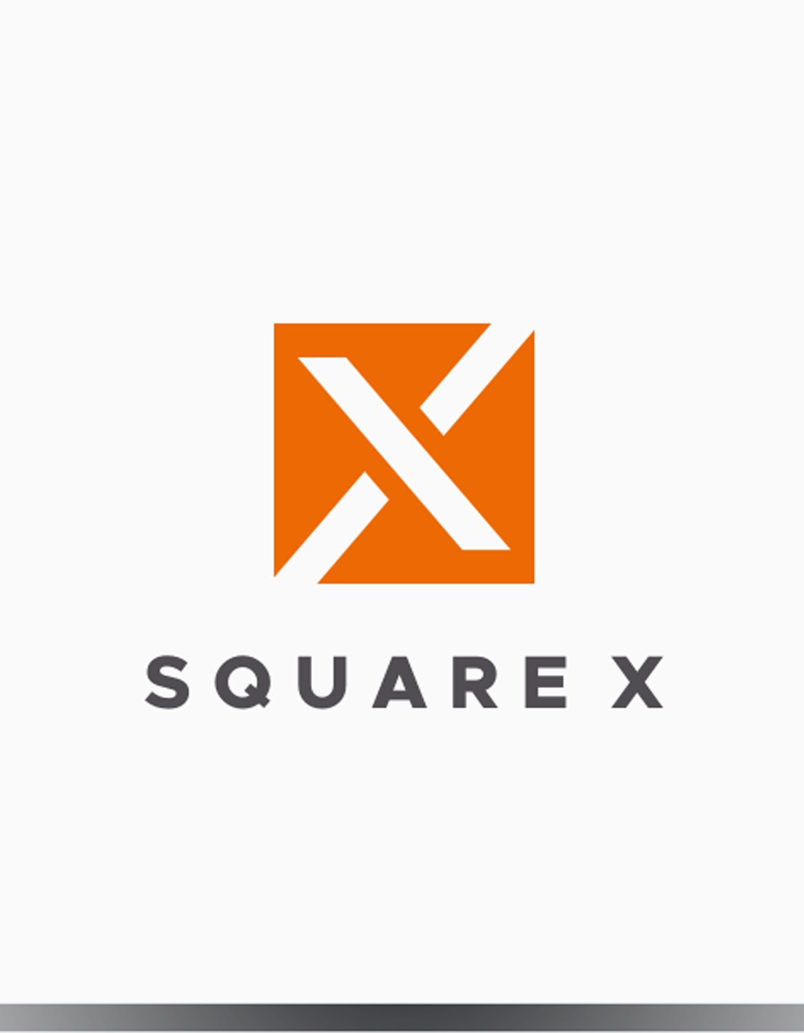 Square Letter X vector logo design - SVG file (3145174)