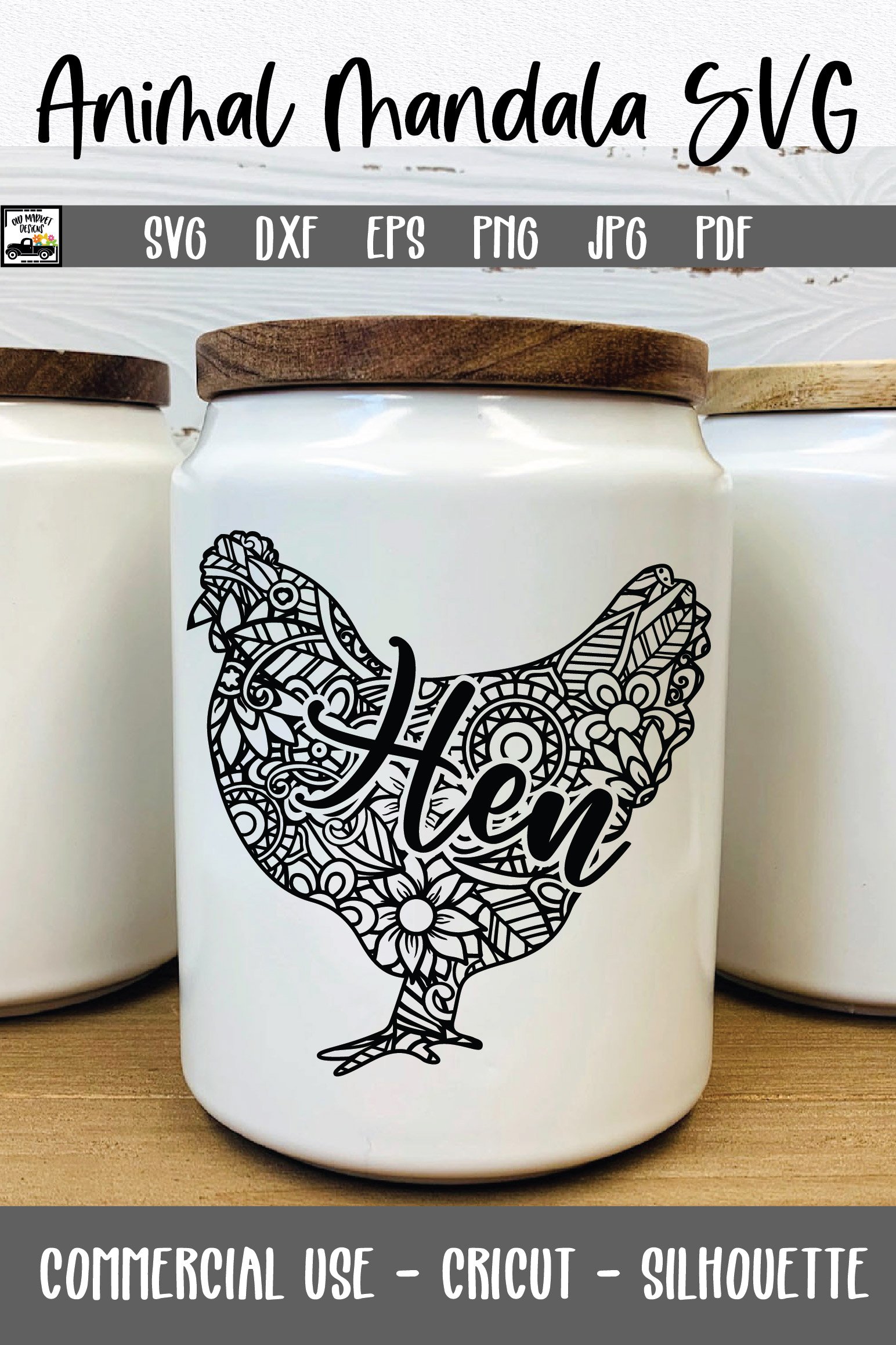 Hen SVG File - Hen Mandala SVG