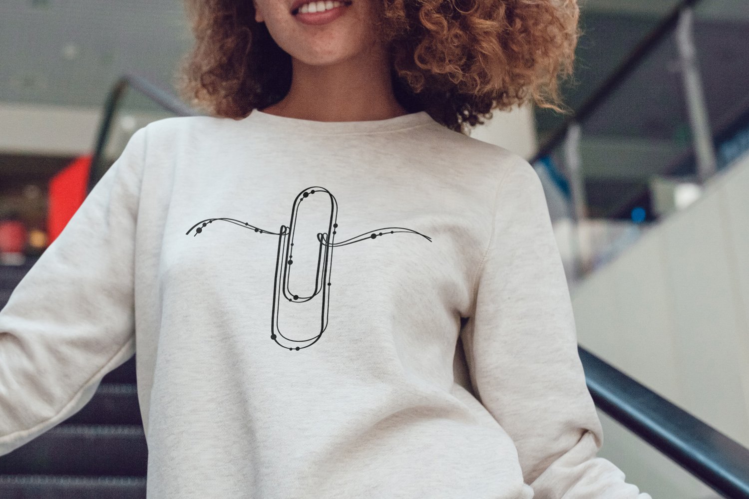 Decorative paperclip svg.