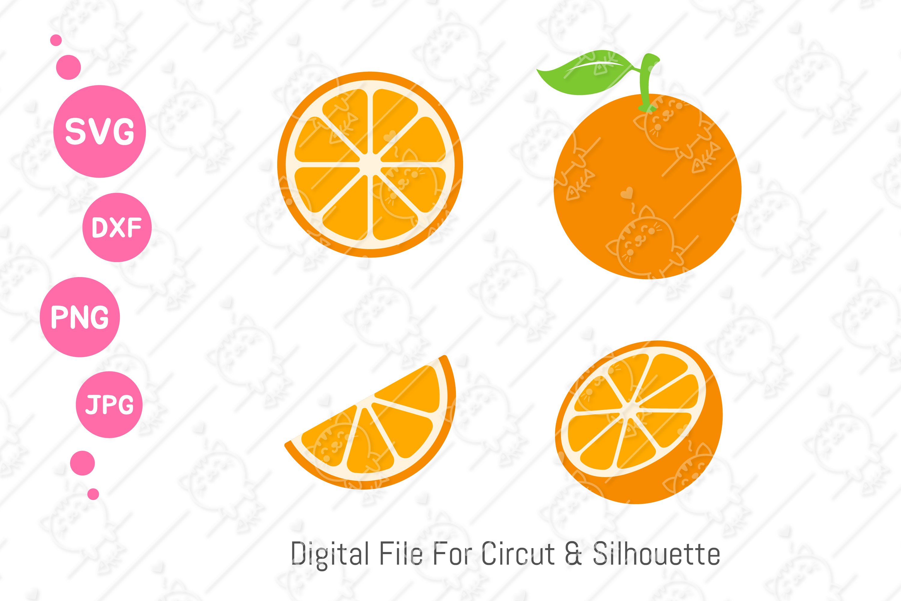 Orange Fruit Svg | Orange Bundle Layered| svg dxf png file