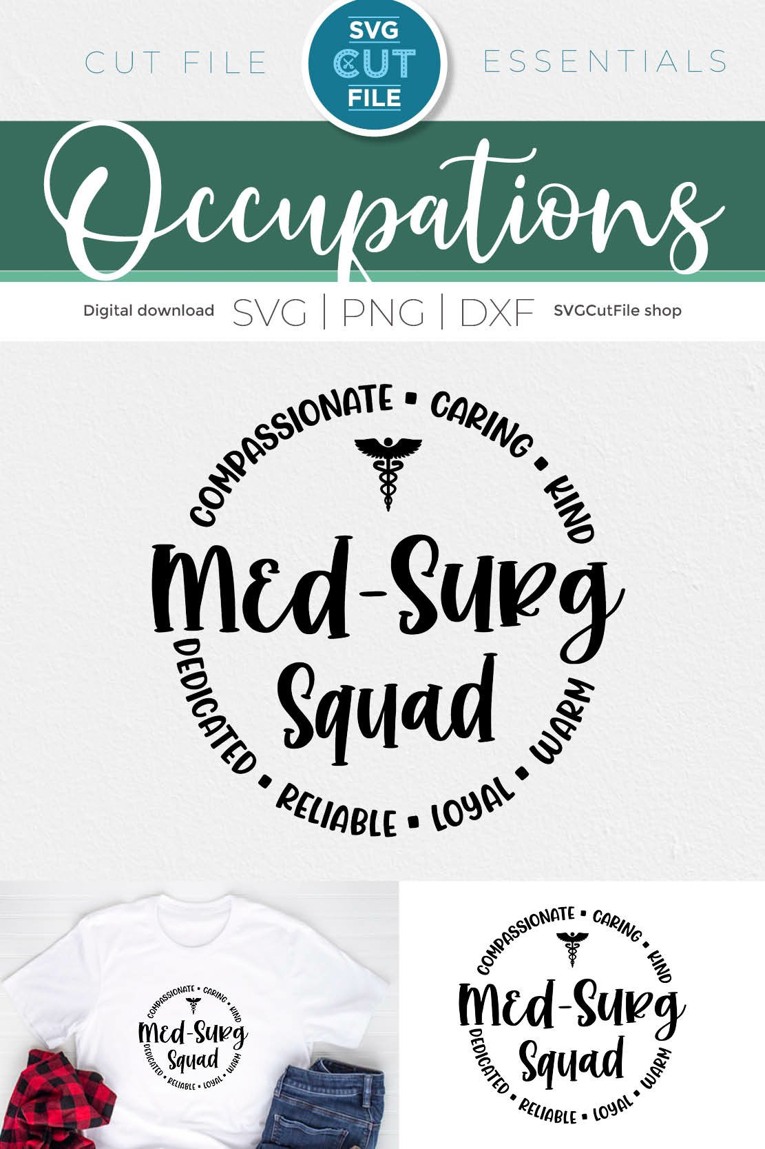 Med Surg Squad svg for Cricut or Silhouette