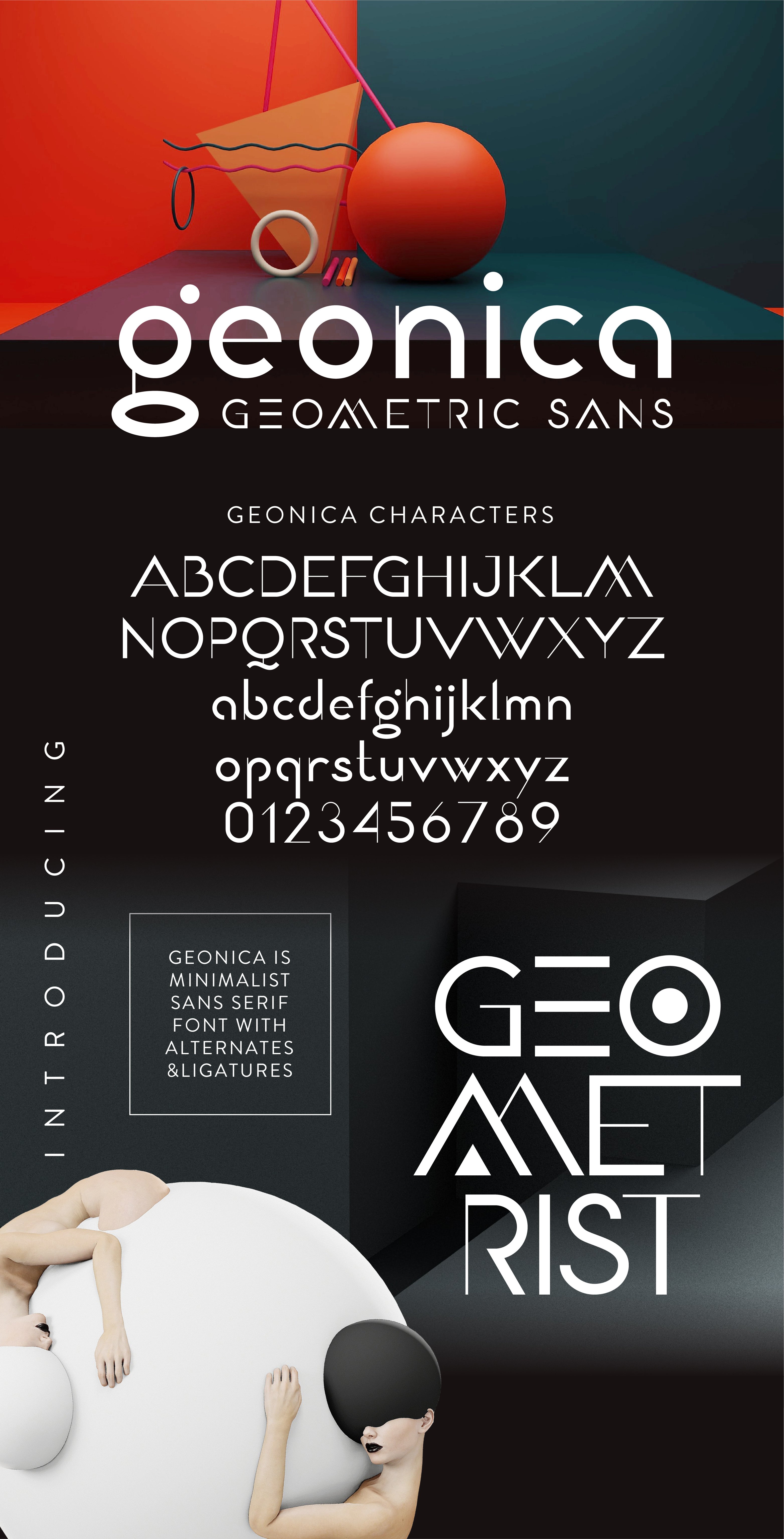 Geonica - Geometric Sans Serif Font