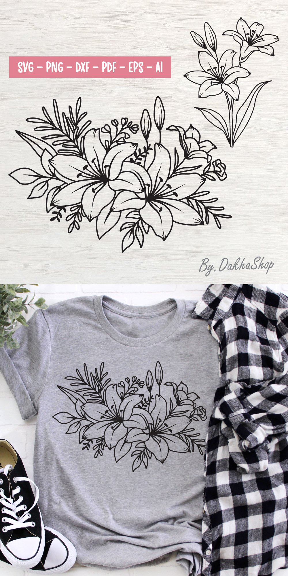 Lily Svg Bundle, Lily Flower Svg, Lily Clipart. (2451460)