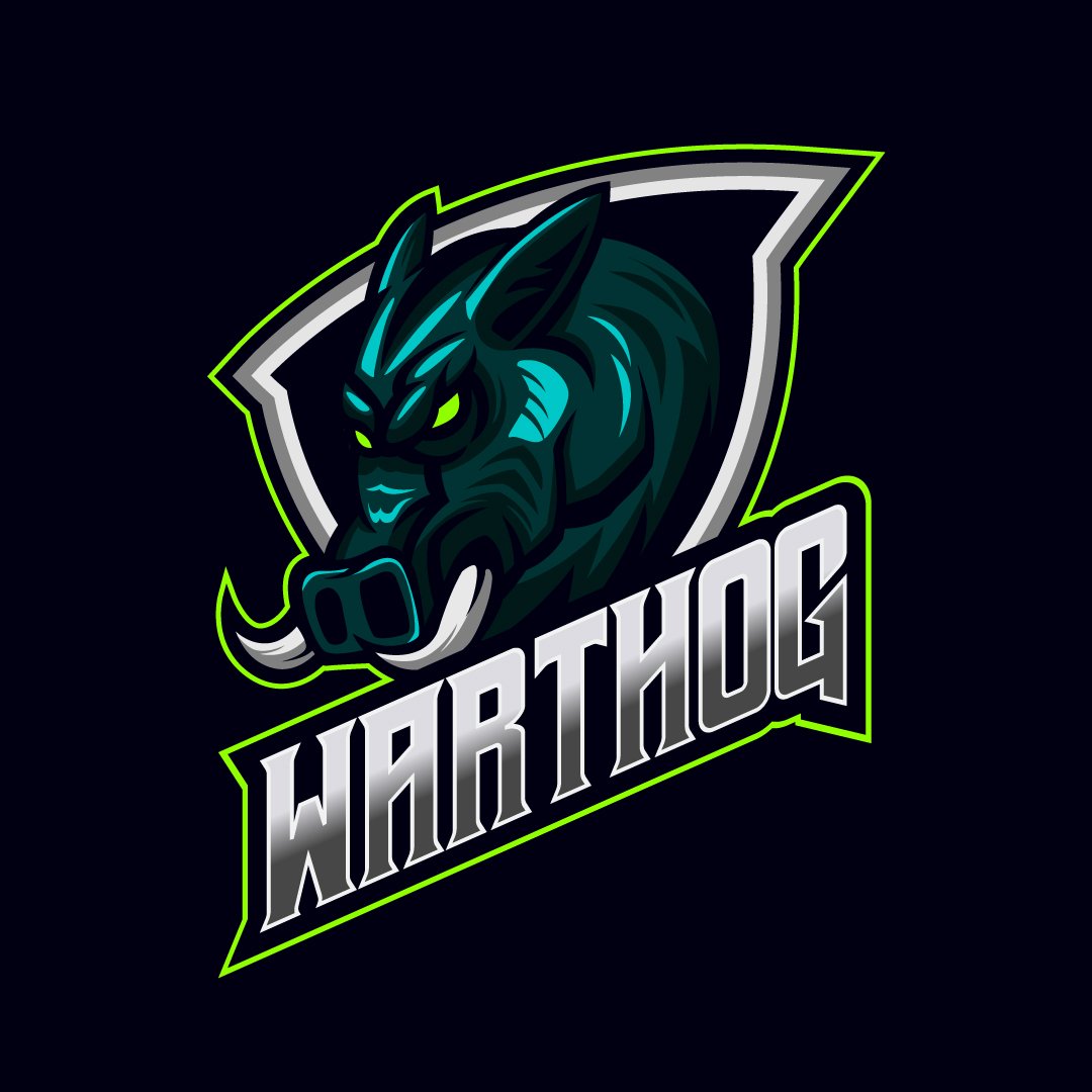 Warthog E-sport logo design template
