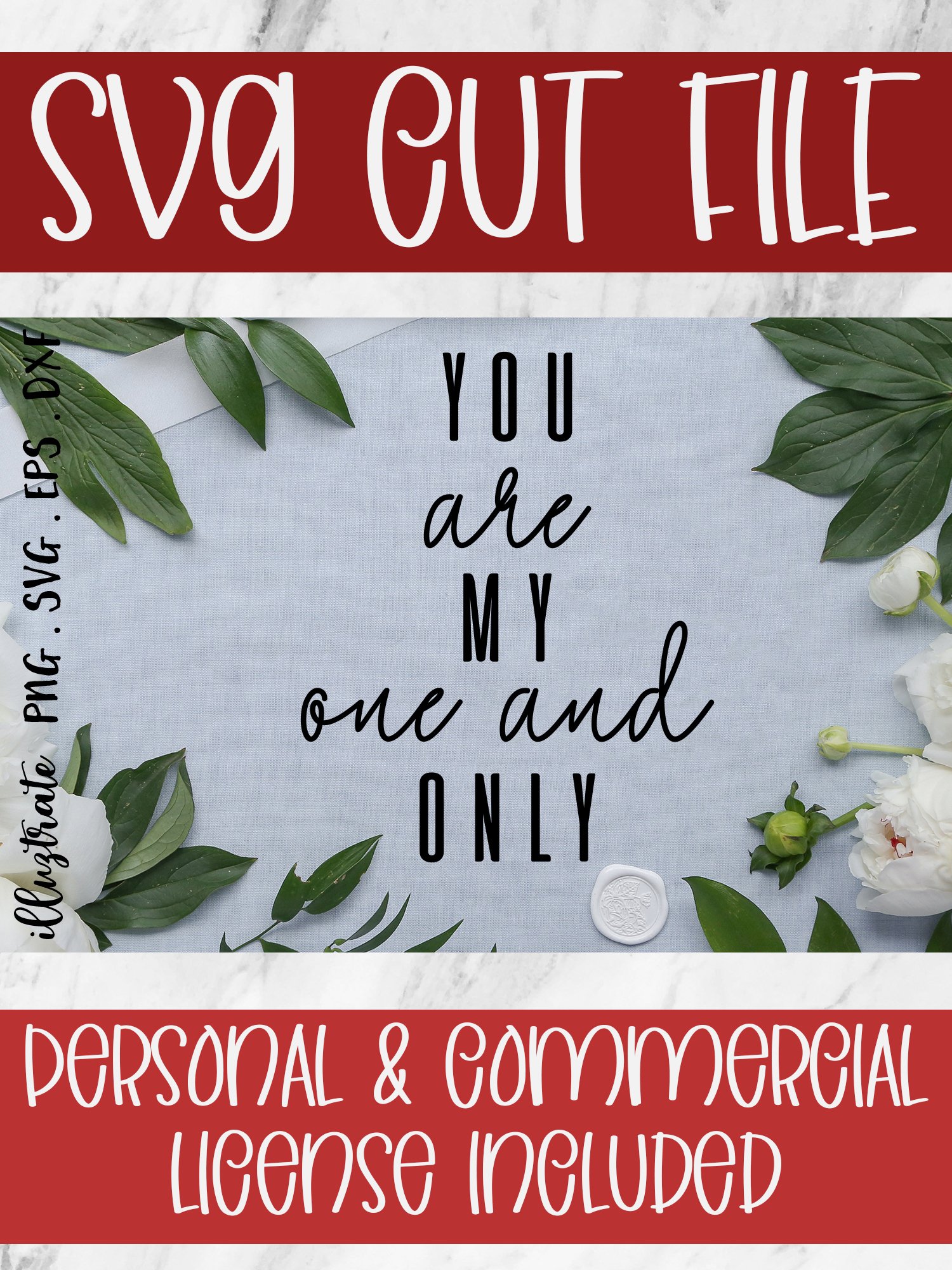 You are my one and only SVG Cut File | Valentines (1085648)