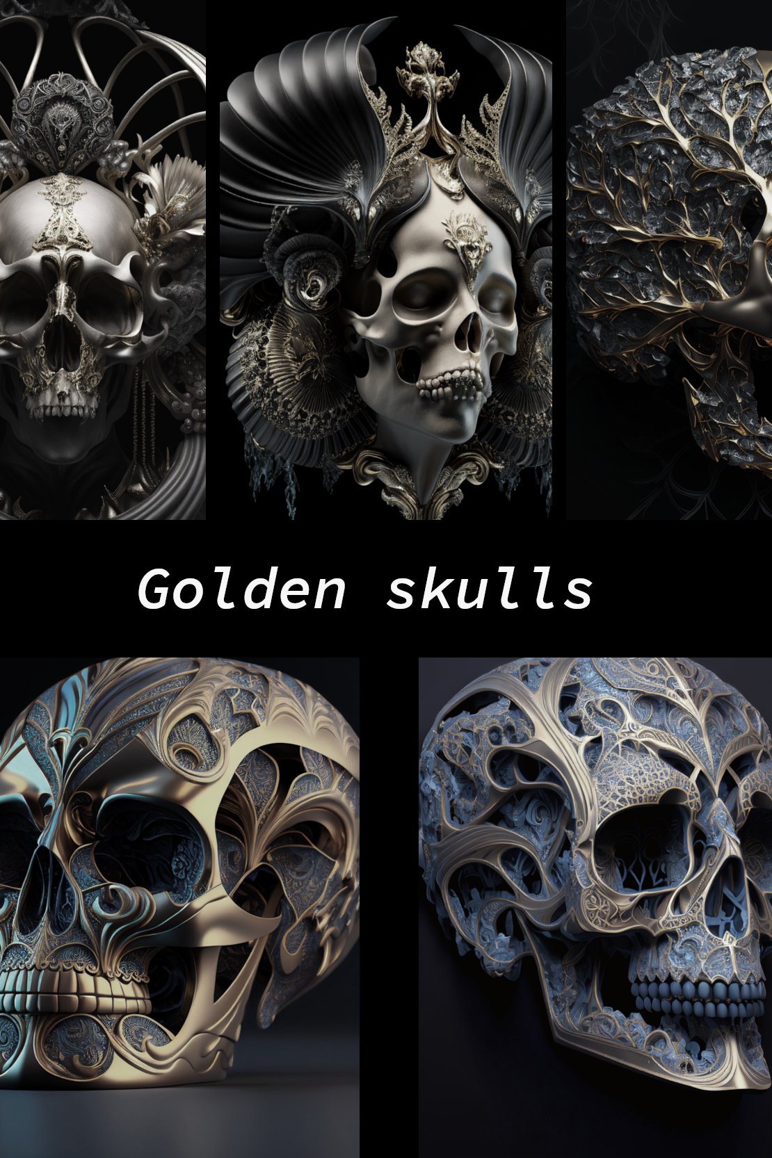 Golden skulls- 9 JPG