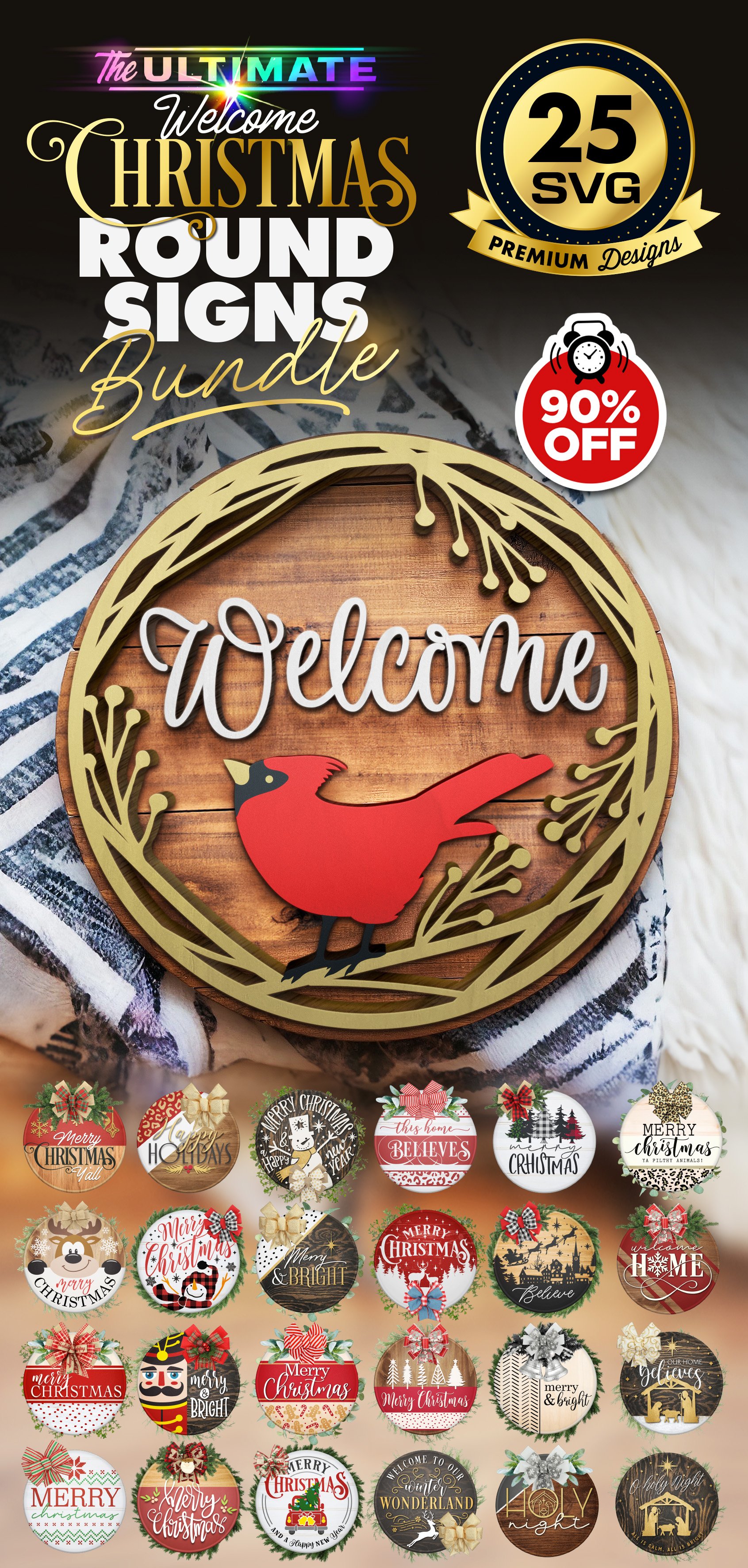 Christmas Door Signs Bundle
