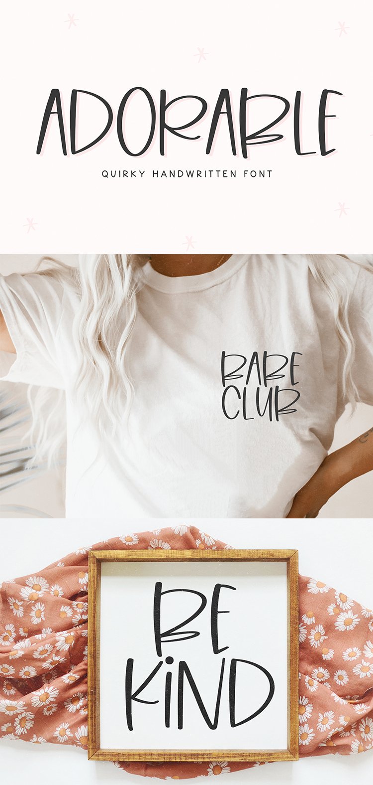 Adorable - A Quirky Handwritten Font