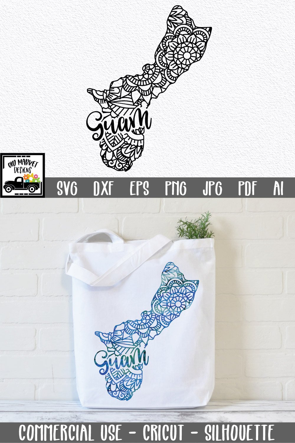 Guam SVG File - Guam Mandala Design