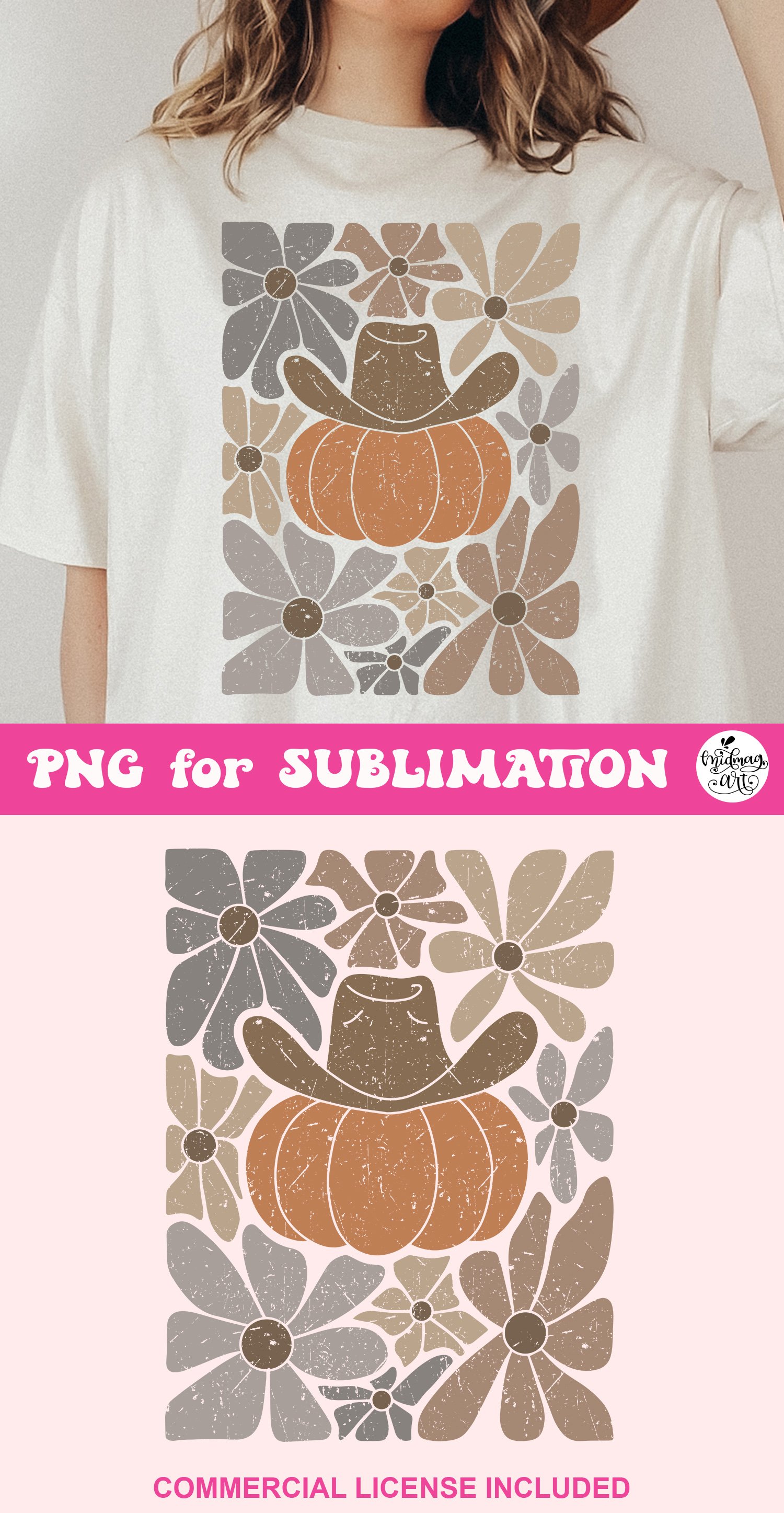 Boho Howdy Pumpkin png, Fall Pumpkin Png