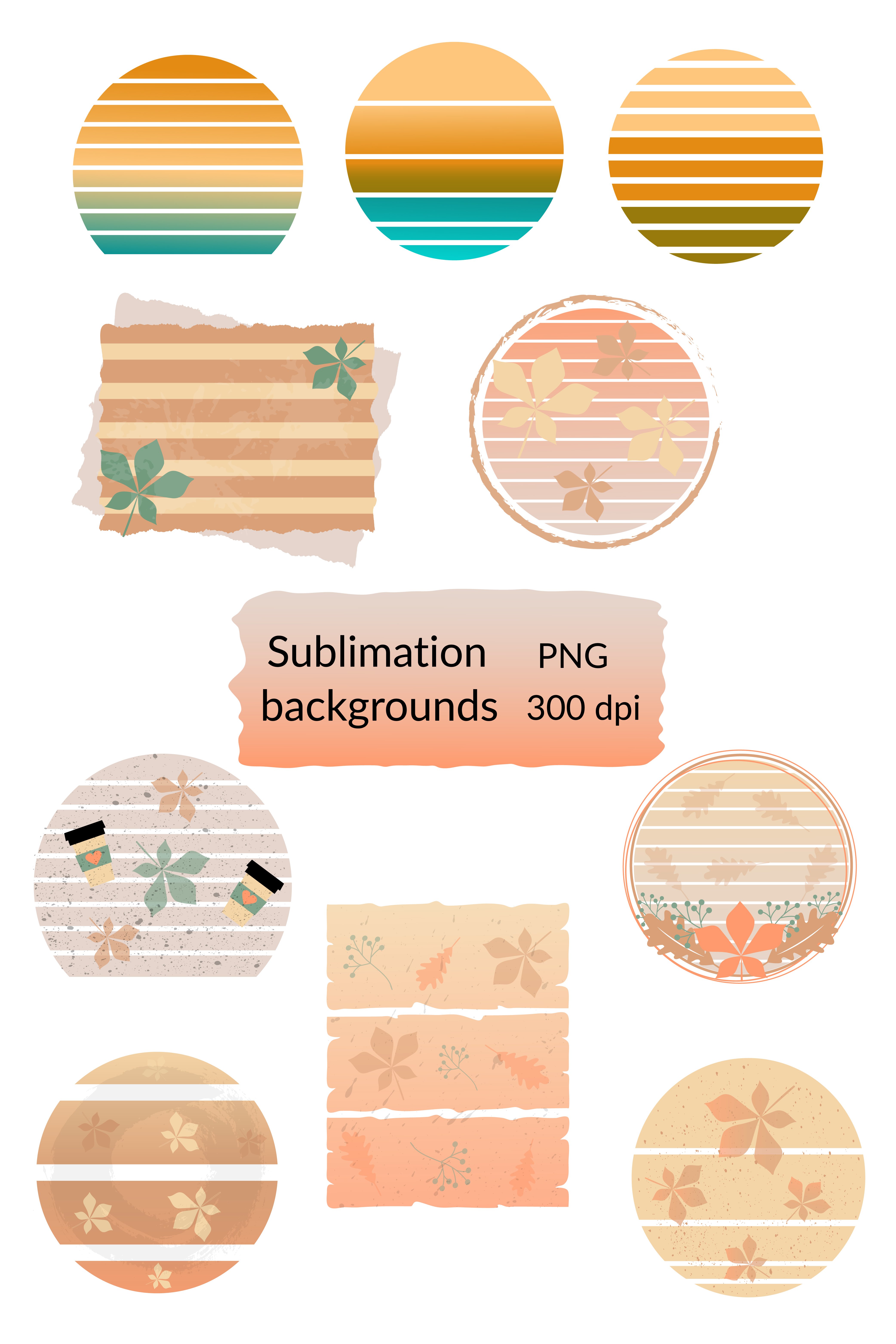 Fall Sublimation Background. Autumn Sublimation PNG