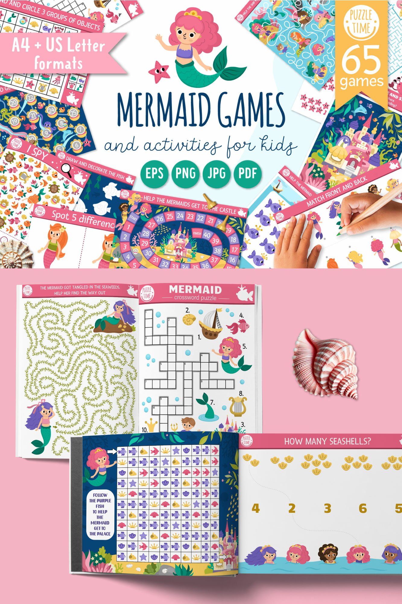 Mermaid games and activities for kids