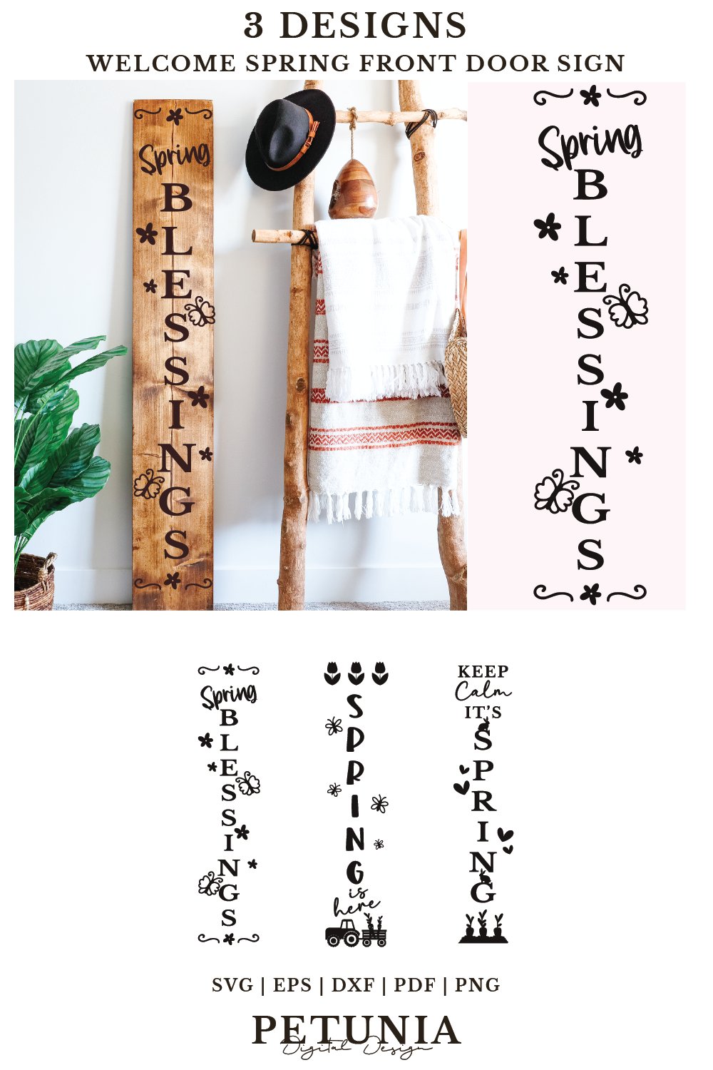 Welcome Spring Signs SVG | Front Door Signs SVG