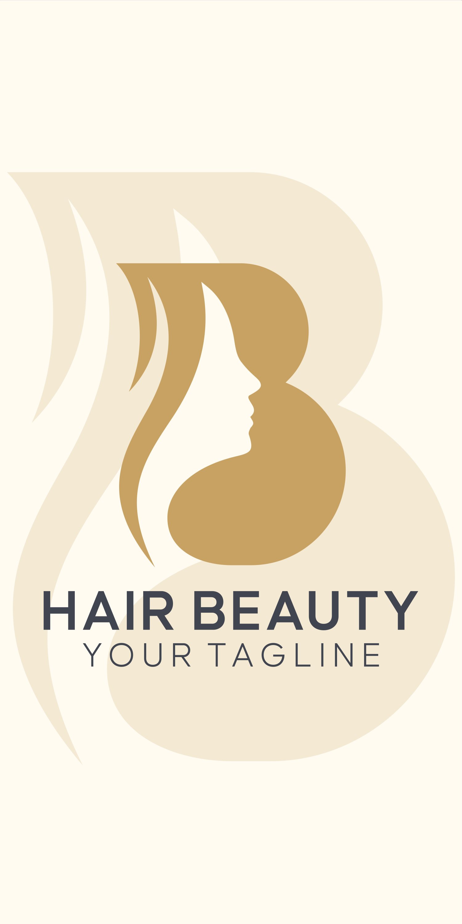 Letter B hair Beauty abstract logo template design (2213755)