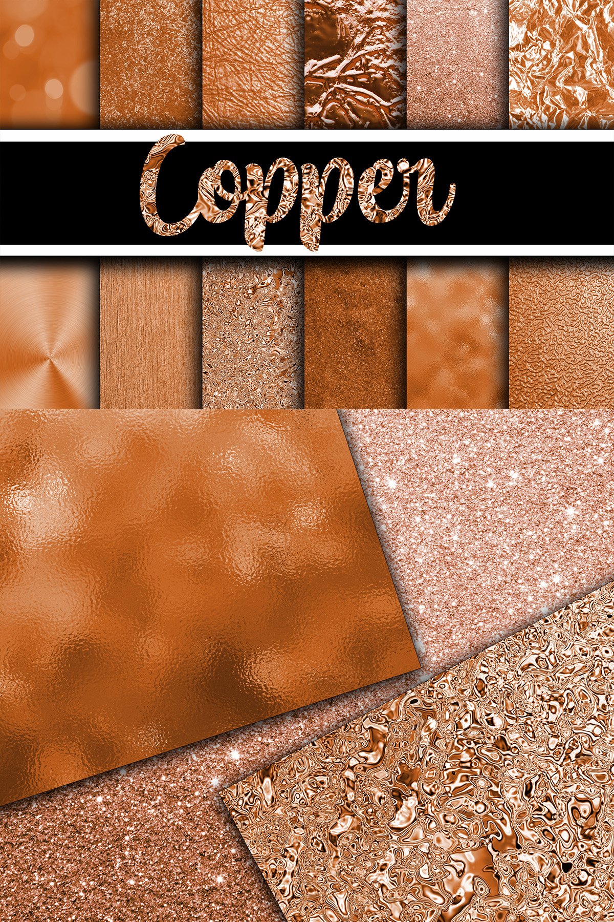 Copper Digital Paper Textures