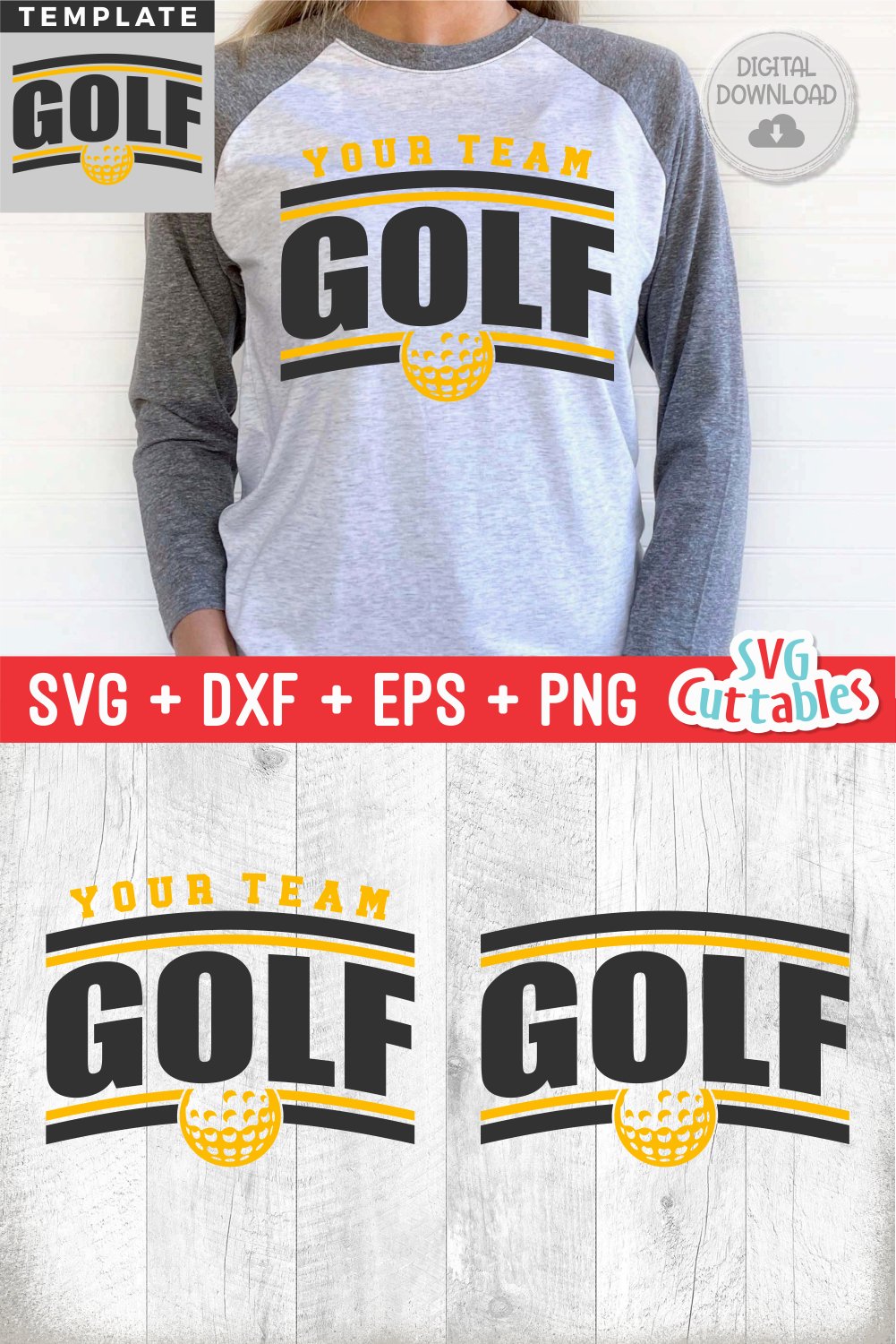 Golf SVG | Golf Template 004 | Shirt Design