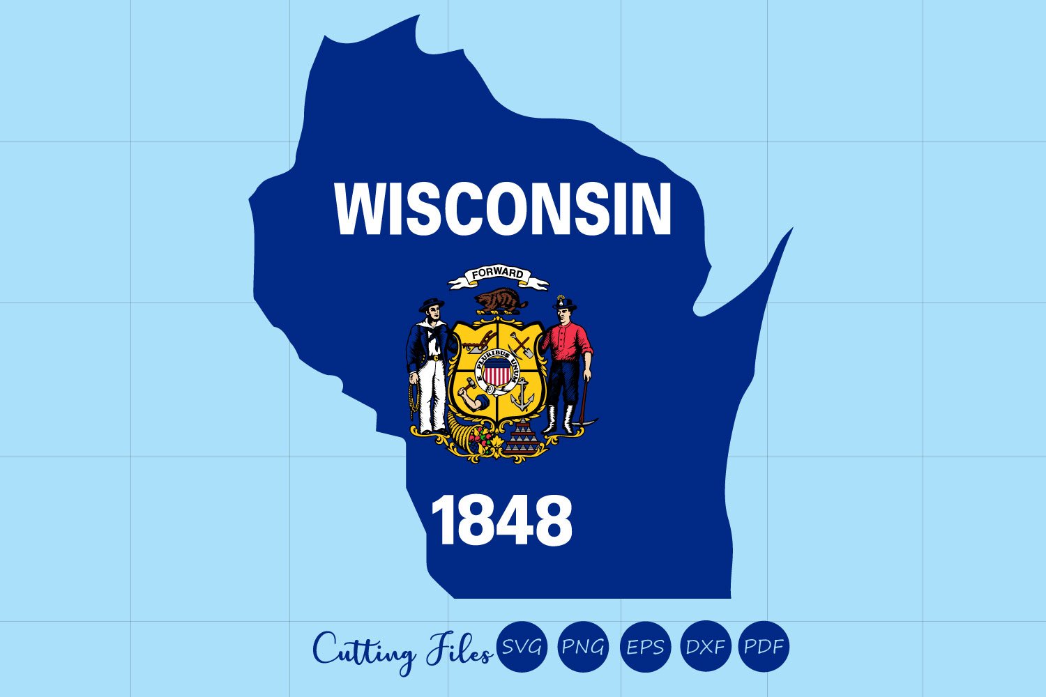 WI with flag background