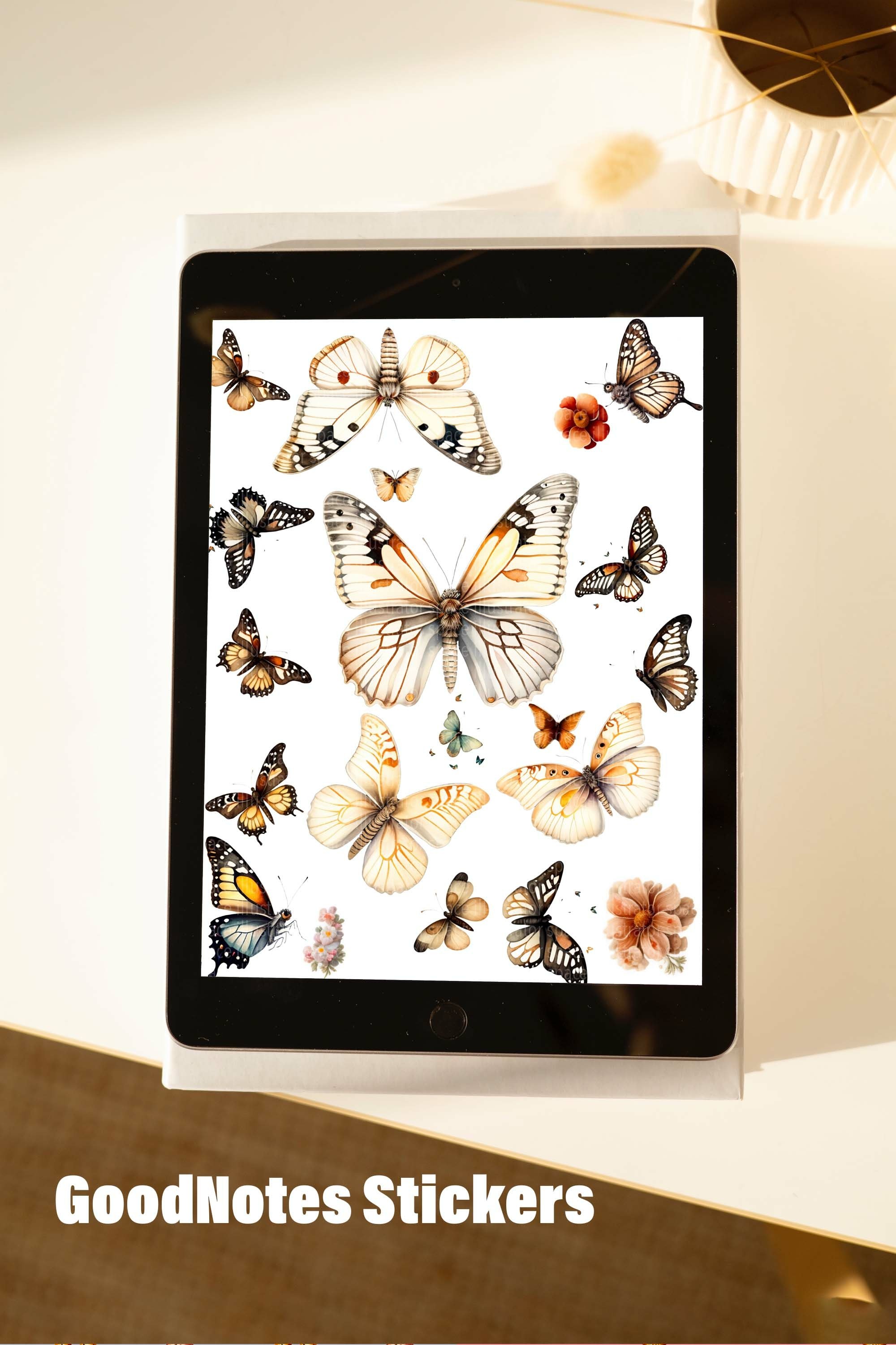 Butterflies Good notes stickers pack, Good notes 5 stickers