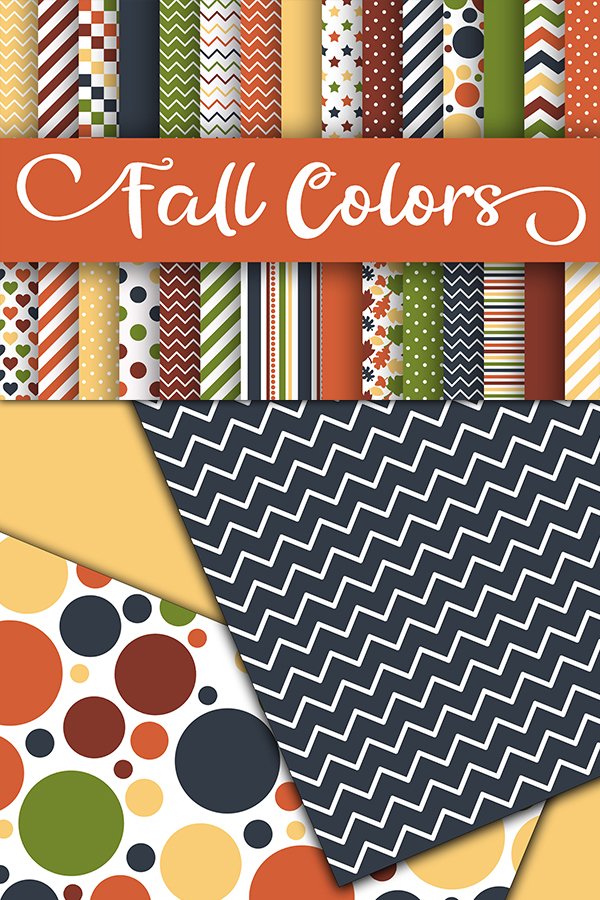 Fall Colors Digital Papers