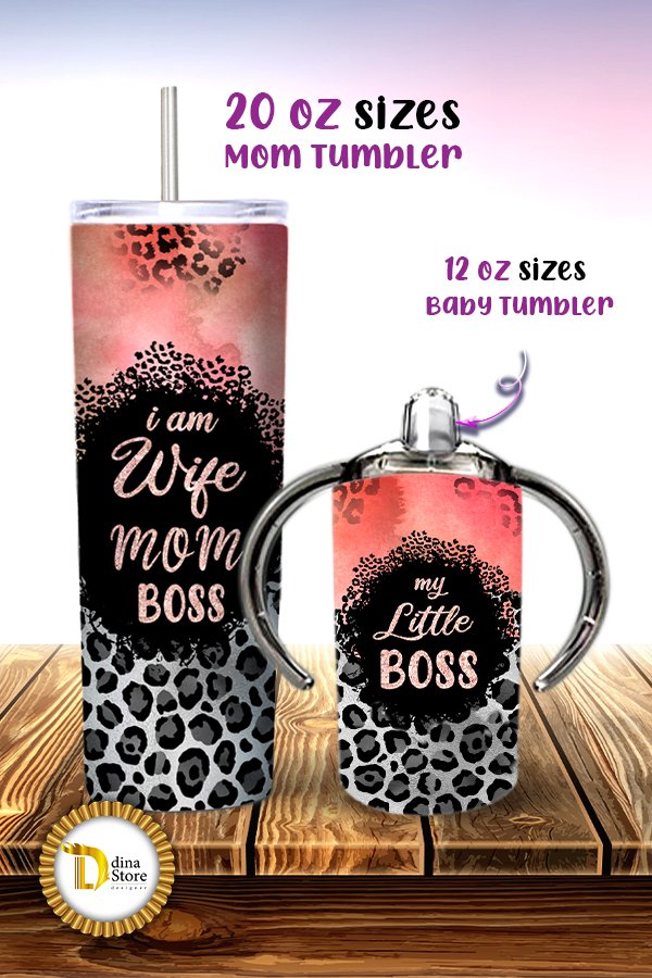 Mom and Baby Vintage Matching Cups | 20 & 12 Oz Tumbler Warp