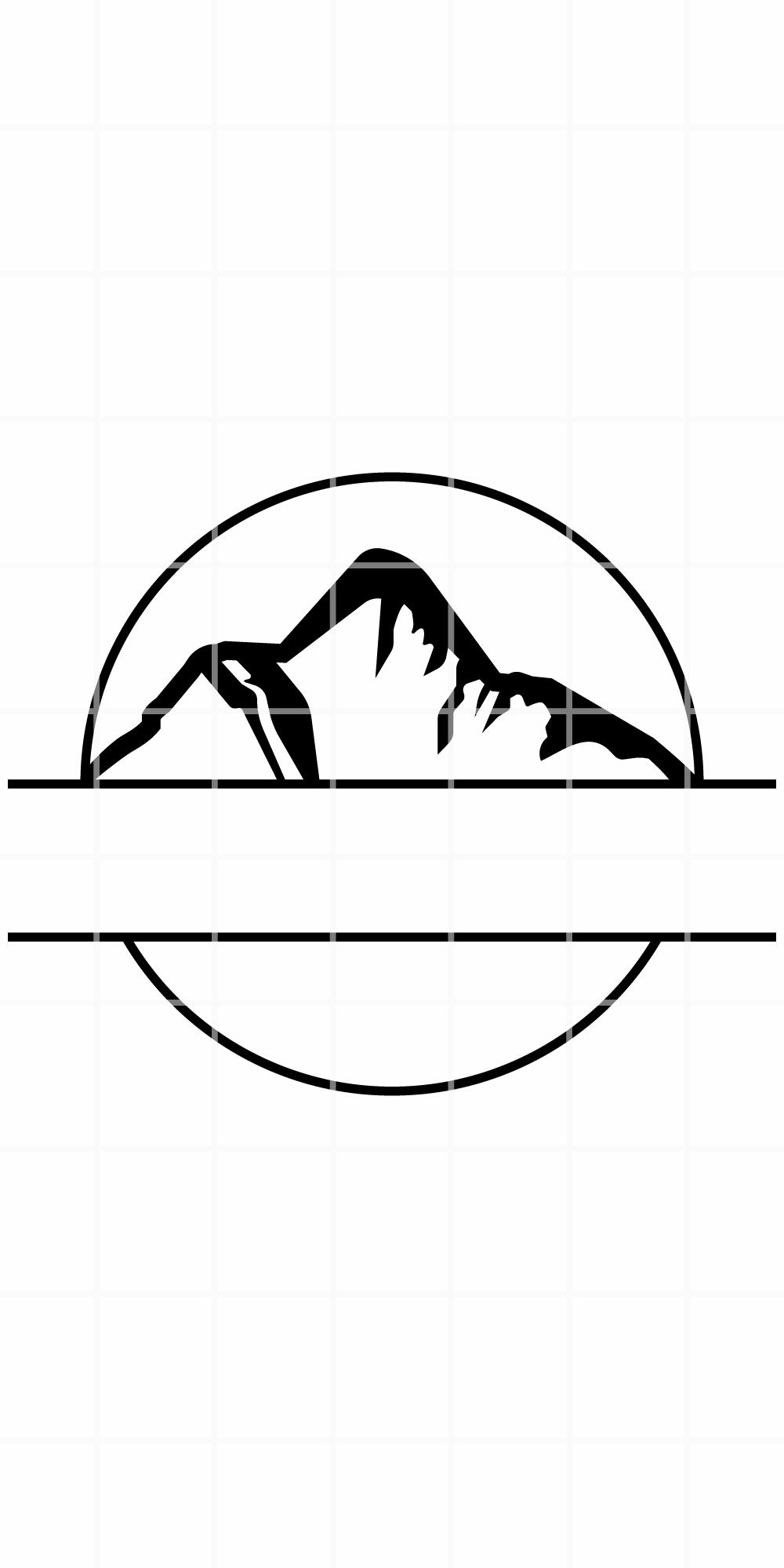 Mountain Monogram Svg. Mountain Monogram png. (2044864)