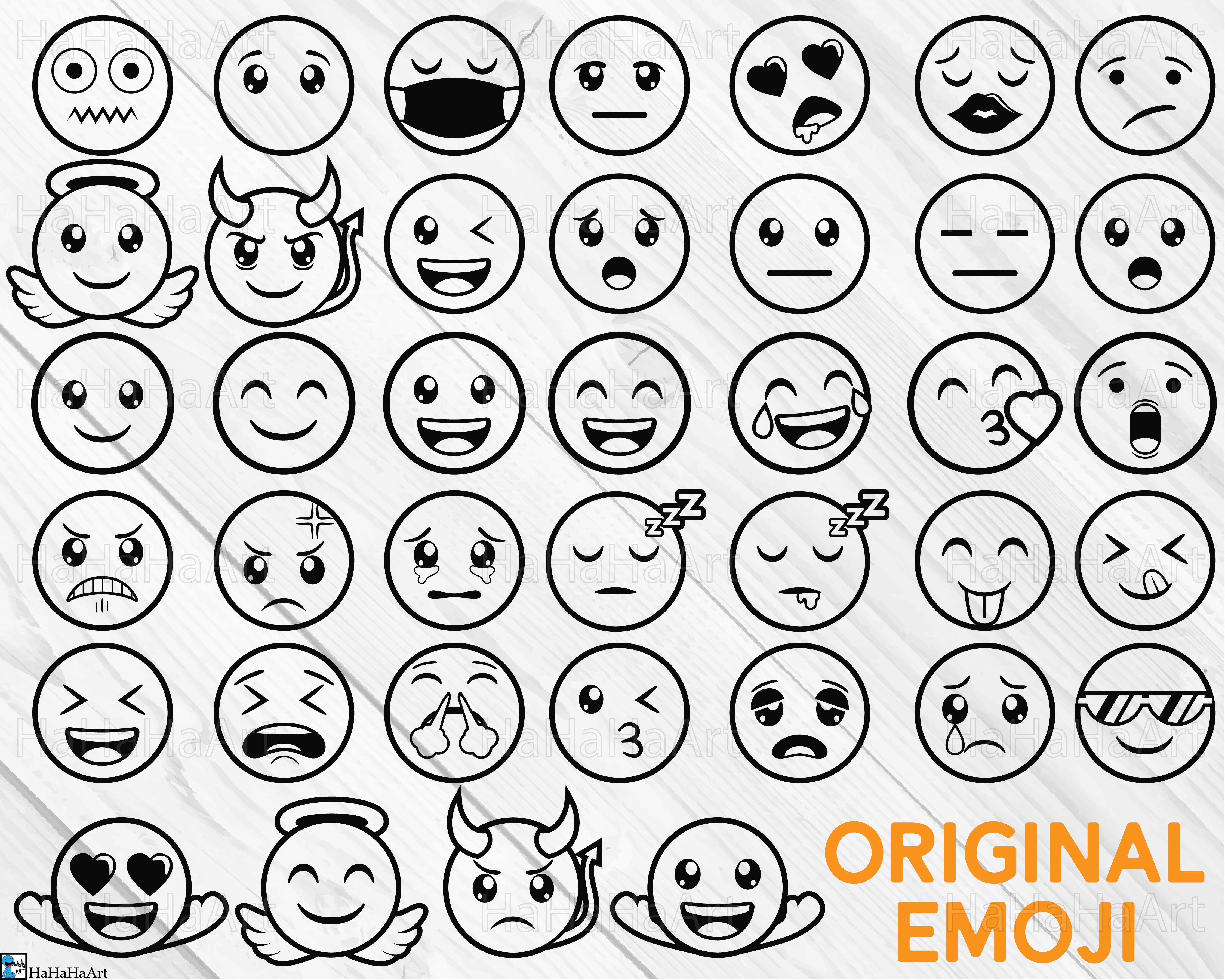 Original Emoji New Style - Clip art / Cutting (1015117)