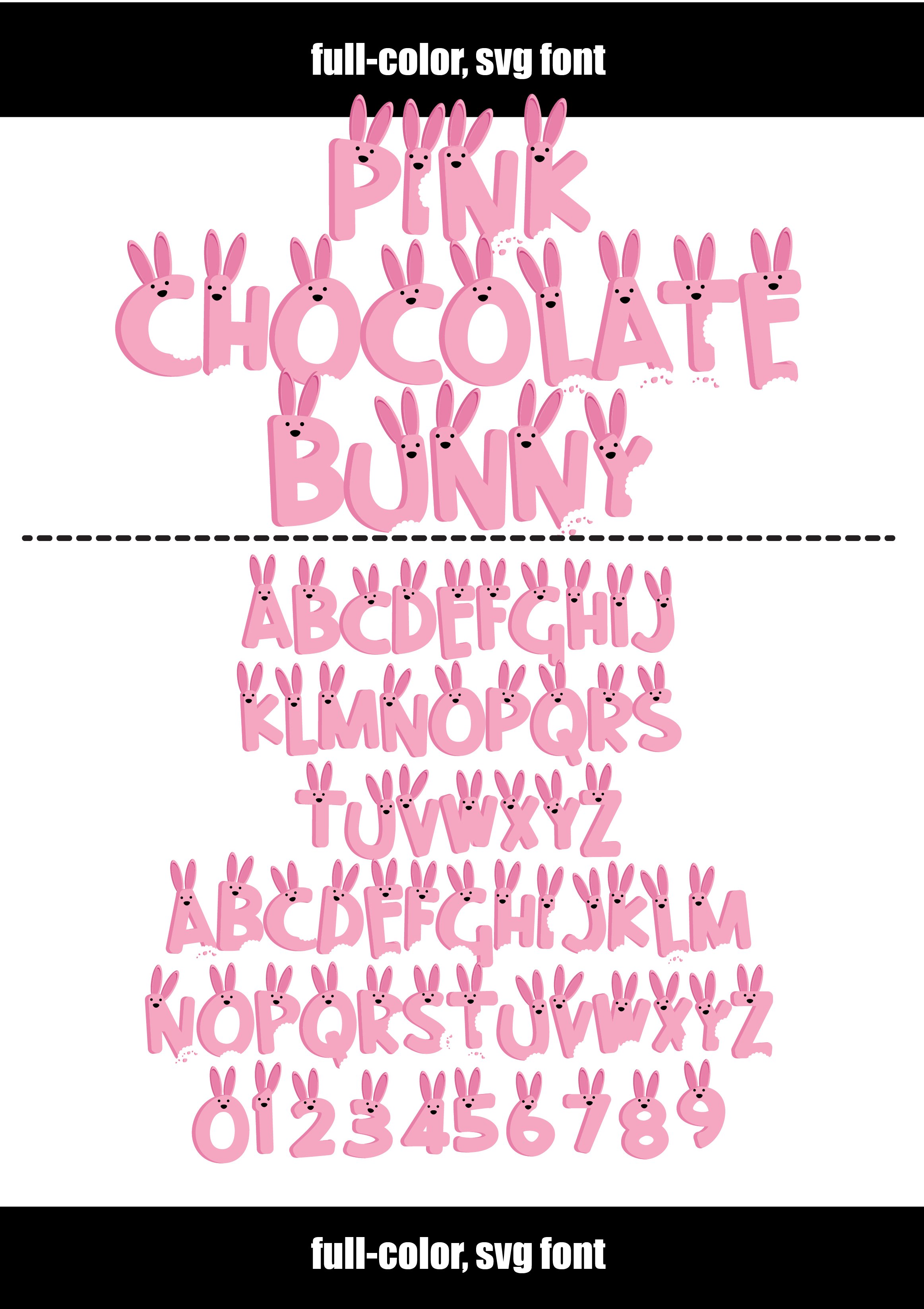 Full Color Pink SVG Font: A Whimsical and versatile font