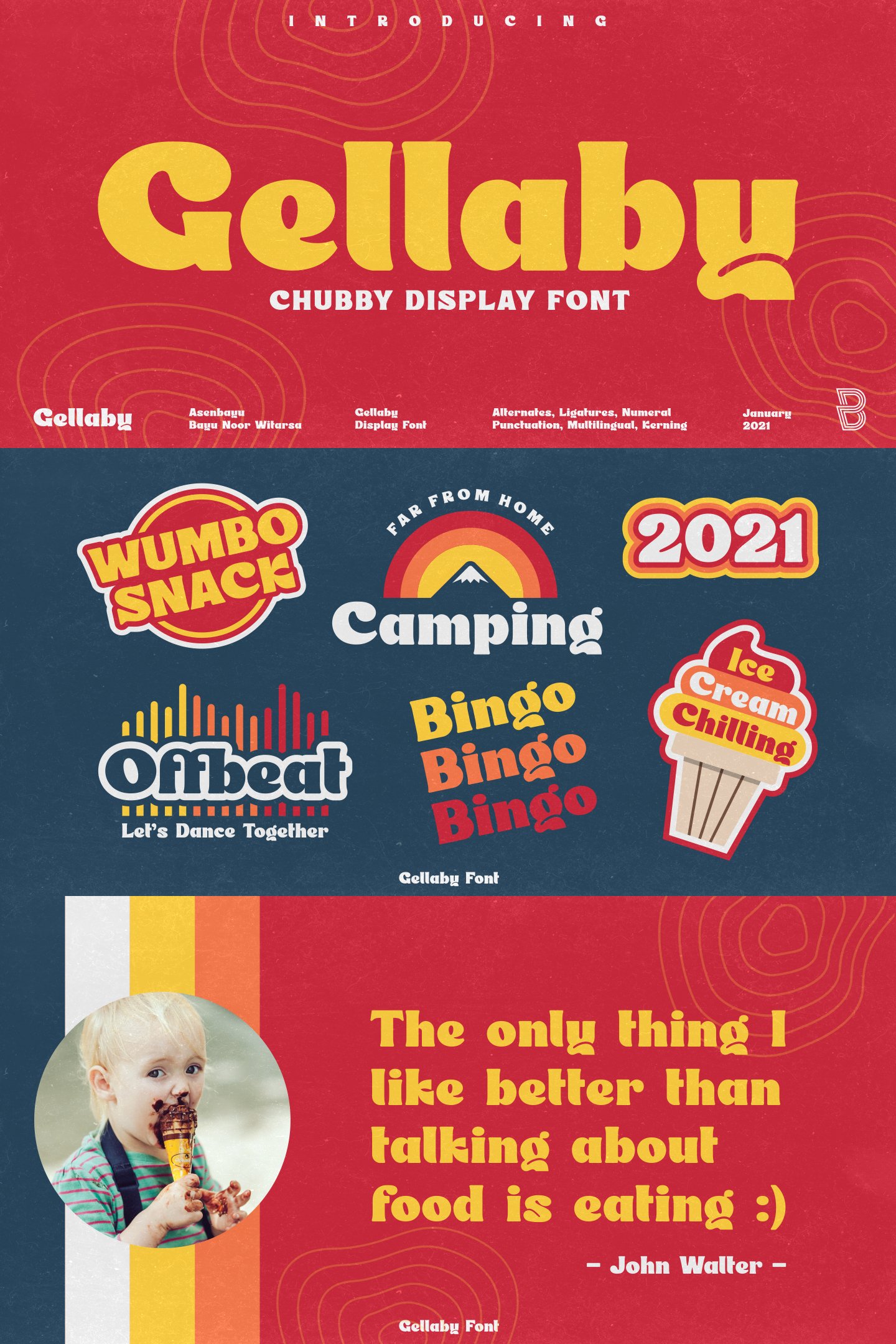 Gellaby - Chubby Display Font (1141440)